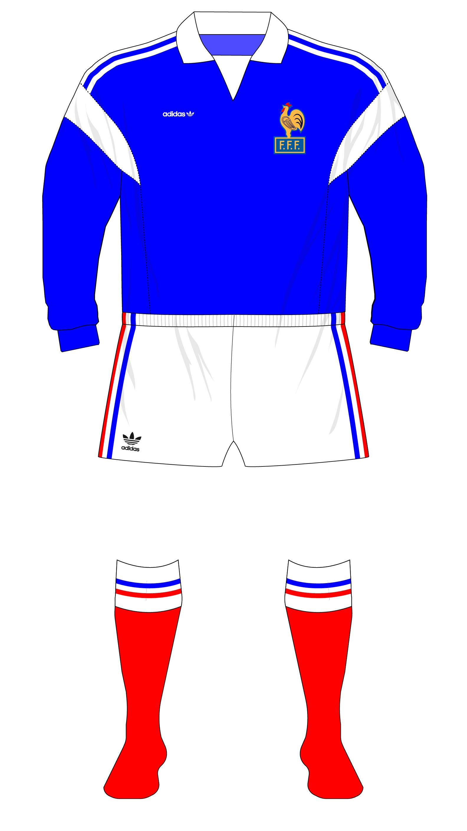 France’s 1980s and 1990s adidas underage team kits – Museum of Jerseys