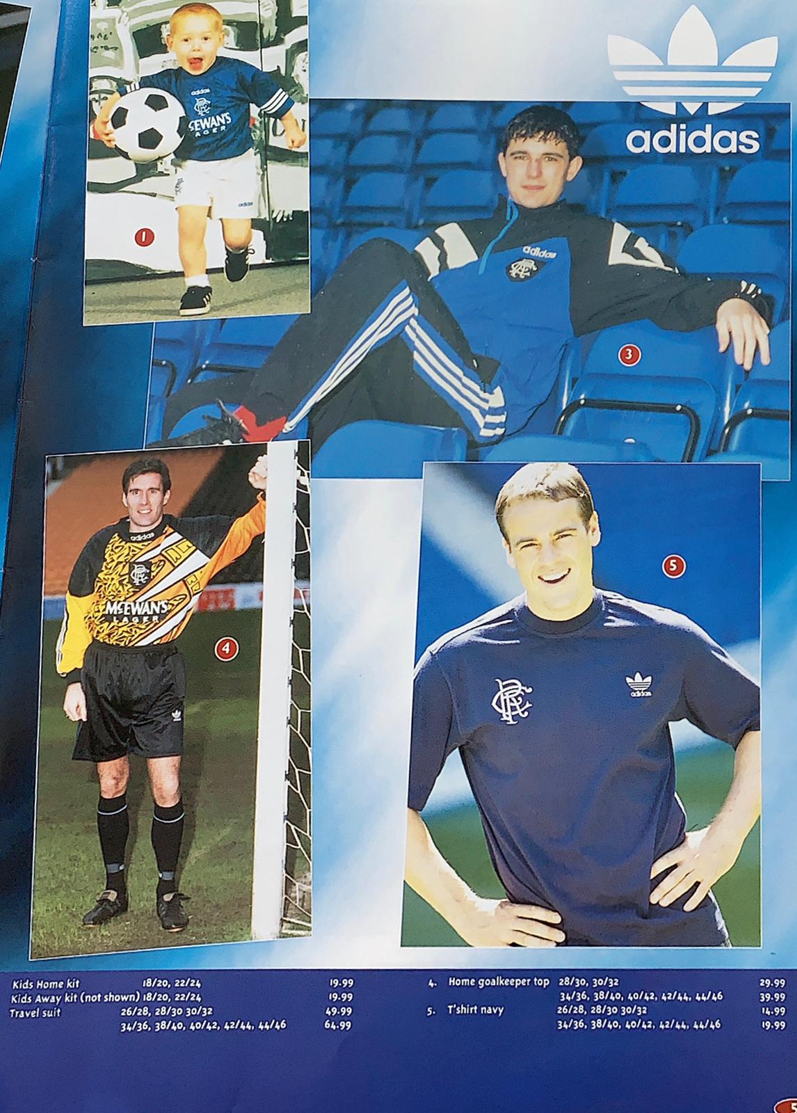 Rangers 1995-96 merchandise catalogue – Museum of Jerseys