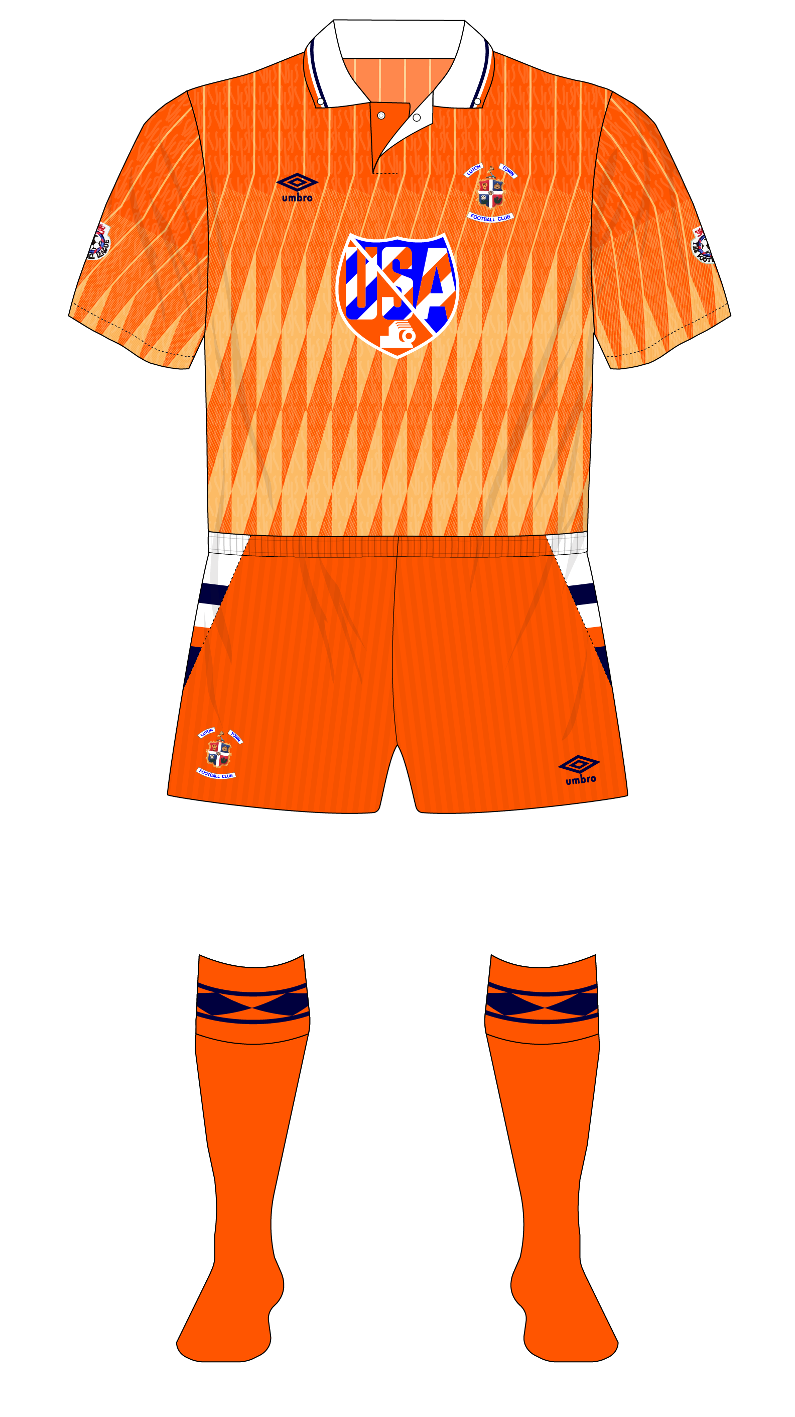 Luton Town: the Umbro years part 1, 1989-92 – MuseumofJerseys.com