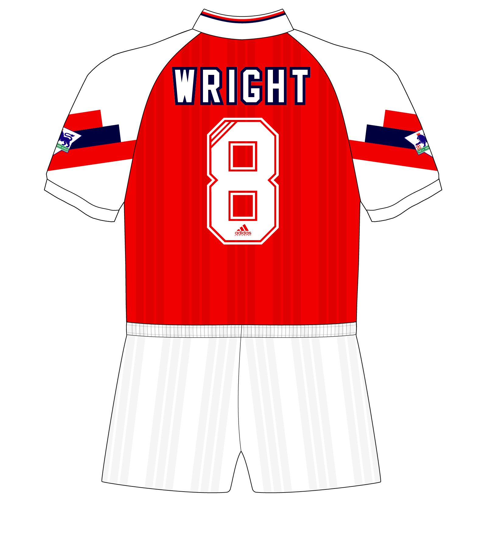 Arsenal-1993-1994-adidas-home-number-8-Wright-01 – Museum of Jerseys