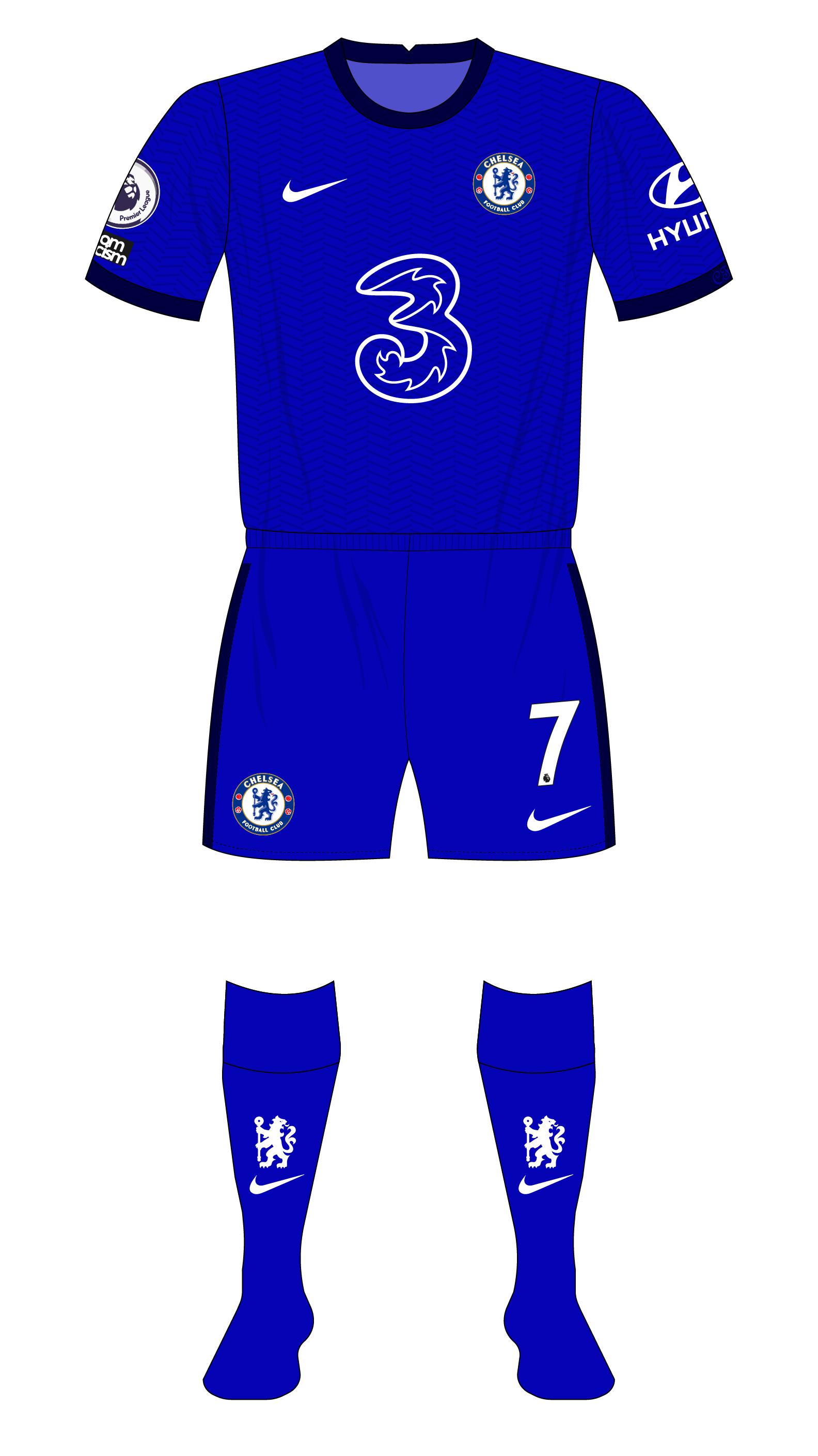 Chelsea-2020-2021-Nike-home-blue-socks-01 – Museum of Jerseys