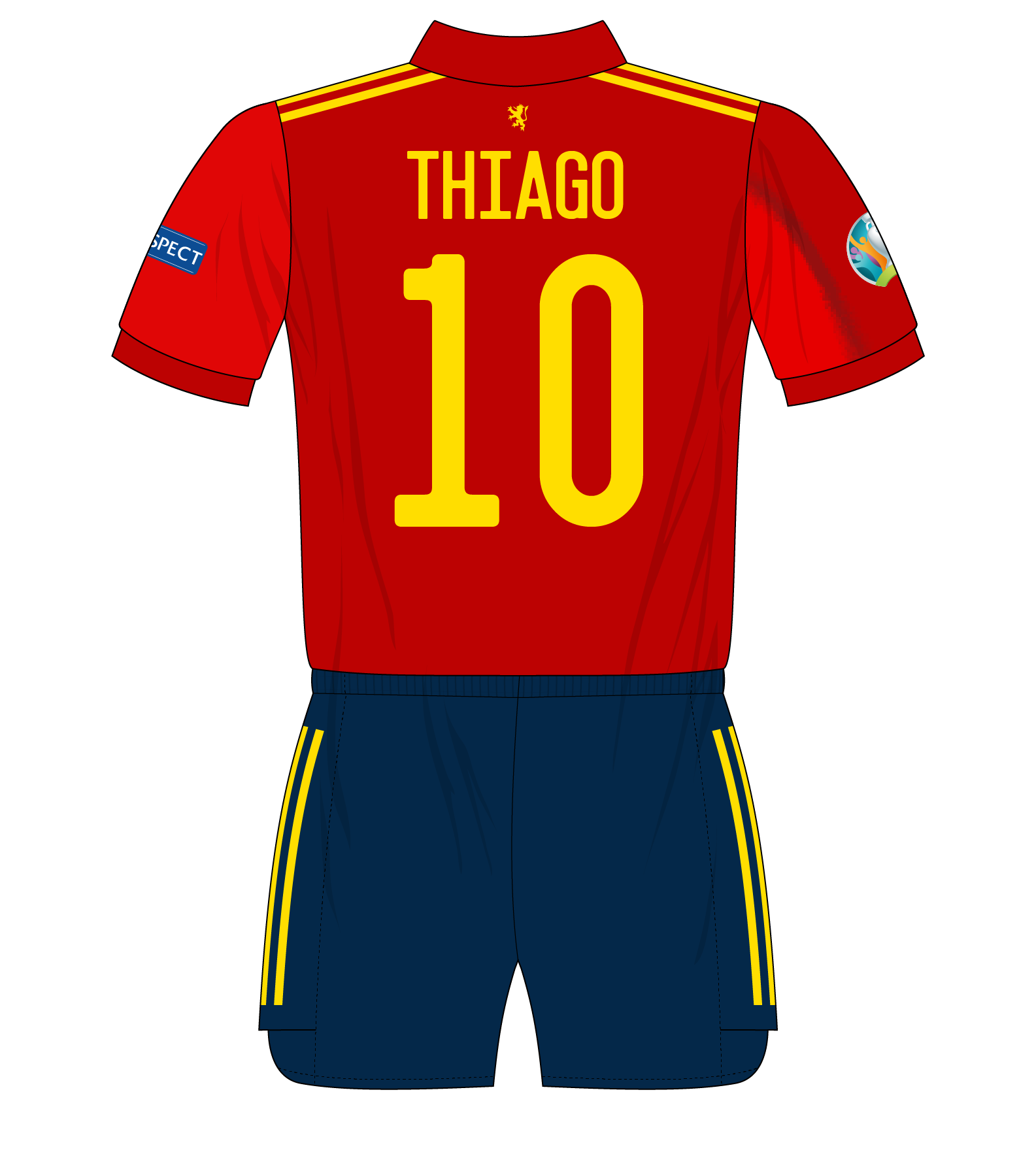 Spain-2020-2021-adidas-home-number-10-Thiago-Alcantara-01 – Museum of ...
