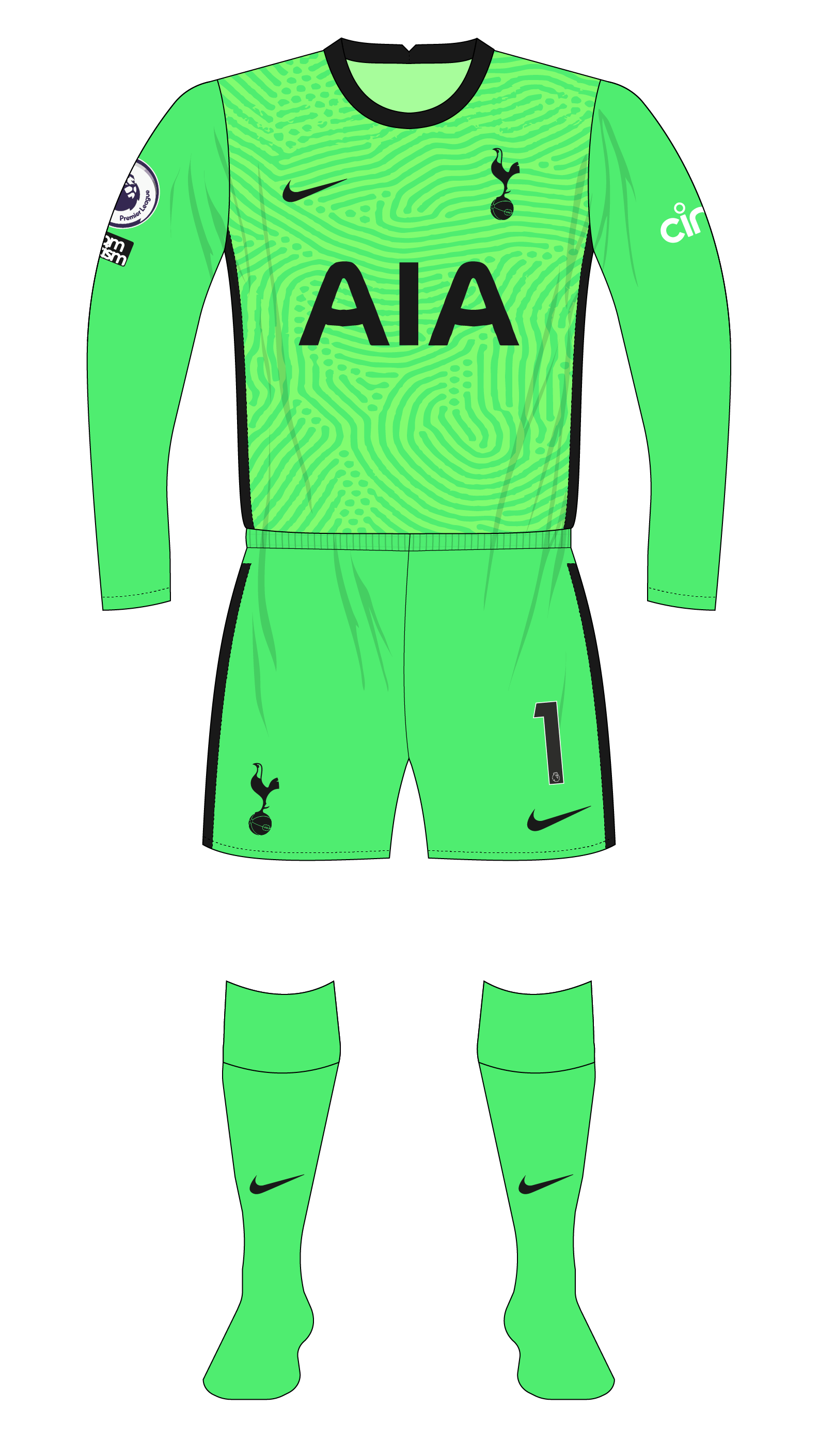 Tottenham-Hotspur-2020-2021-Nike-goalkeeper-green-01 – Museum of Jerseys