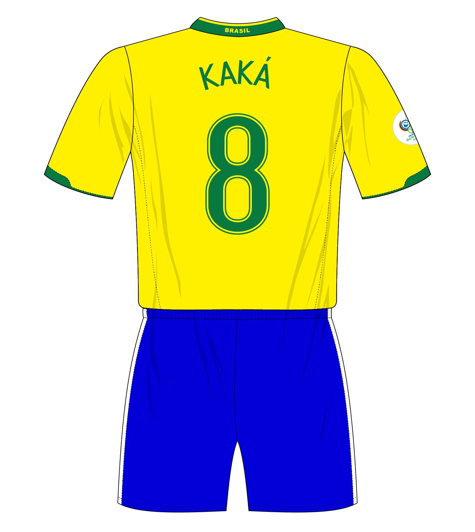 Brazil-2006-home-number-8-Kaká-01 – MuseumofJerseys.com