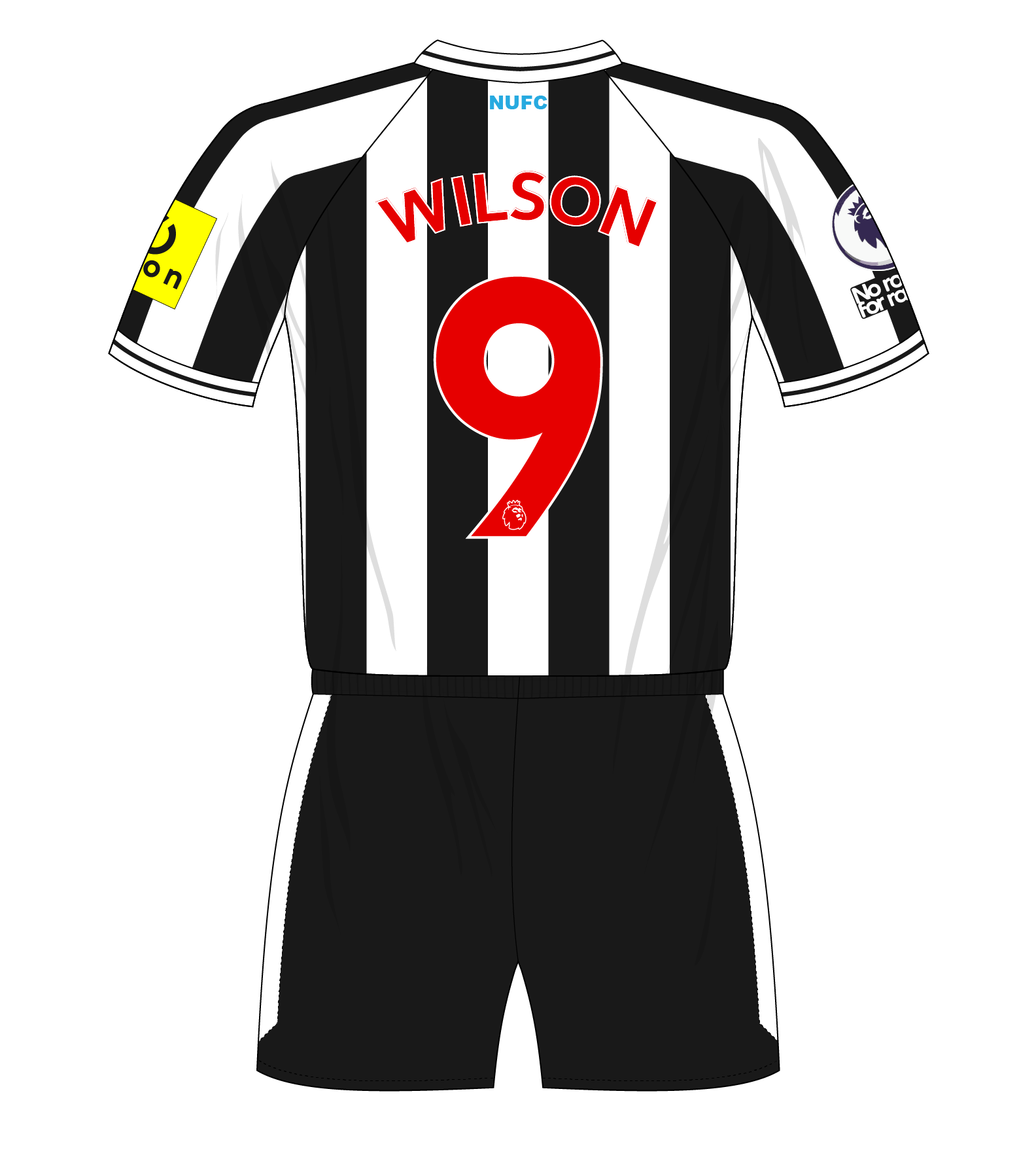 Newcastle-United-2022-2023-home-number-9-Wilson – Museum of Jerseys