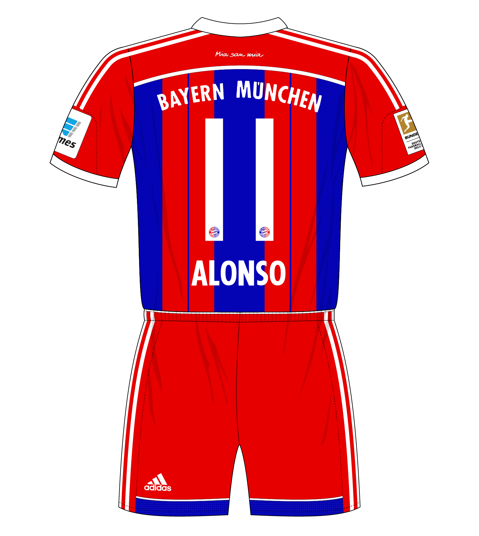 Bayern-München-Munich-2014-2015-home-number-11-Xabi-Alonso ...