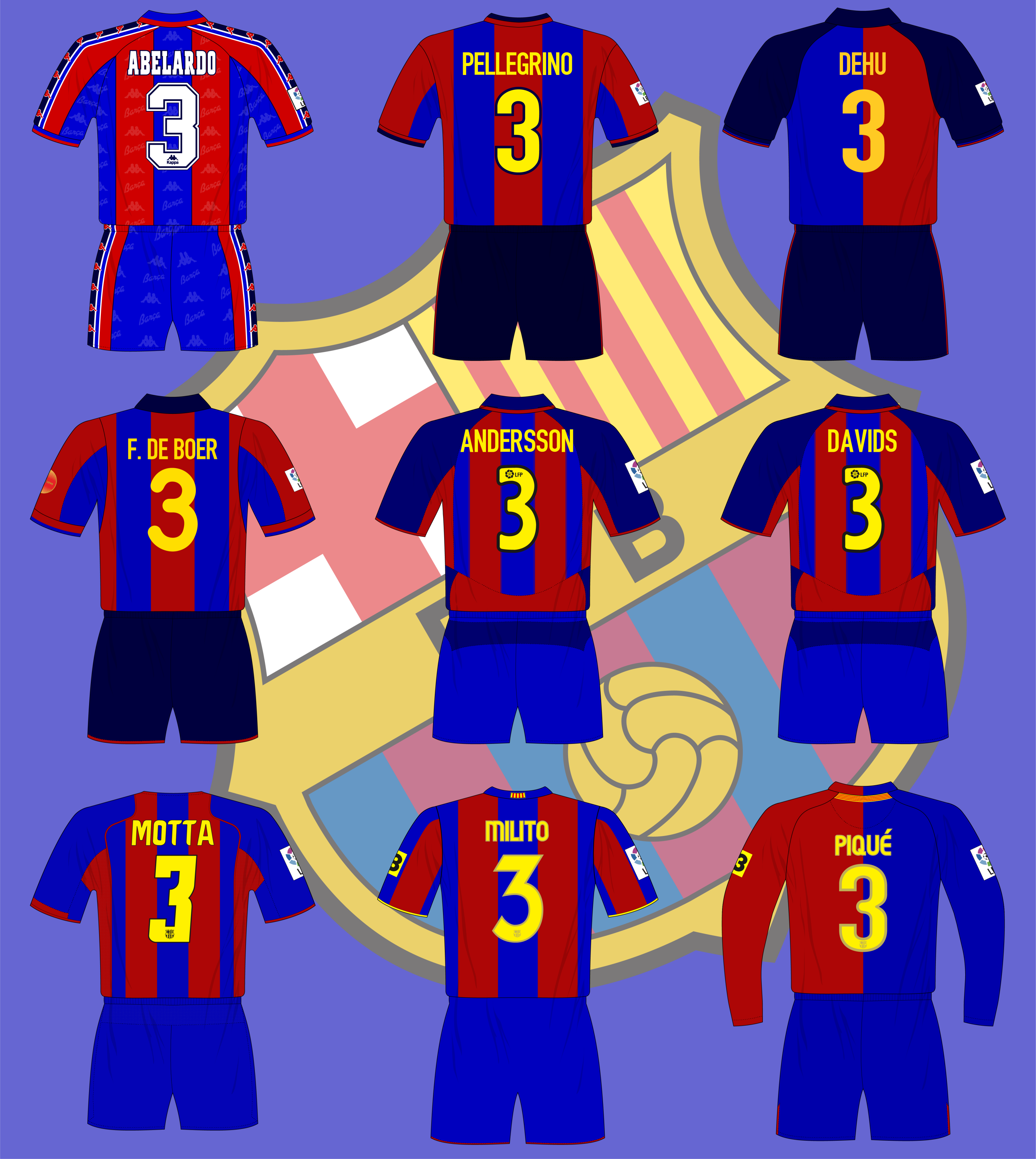 Barcelona-number-3s-01 – Museum of Jerseys