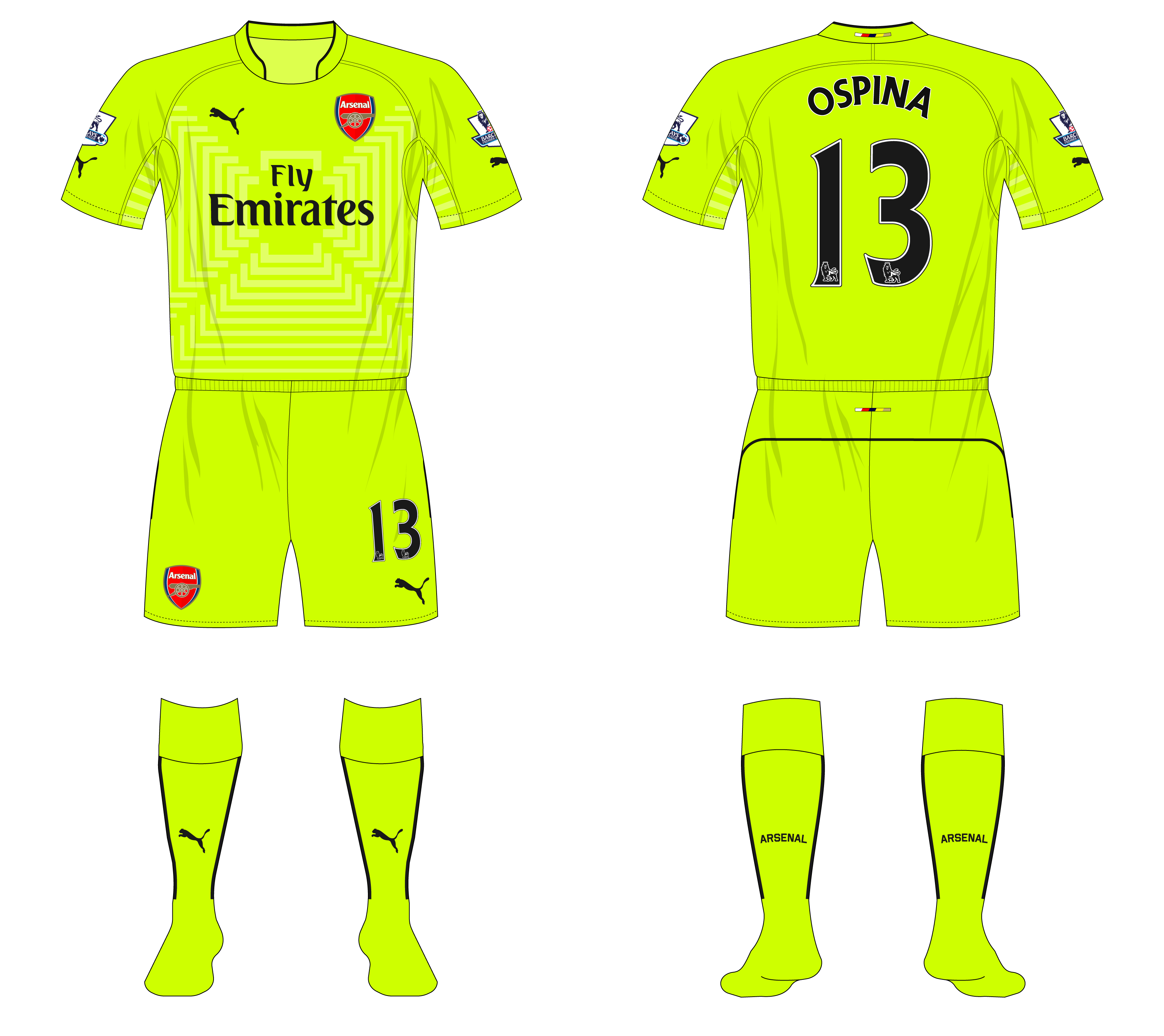 Arsenal-2014-2015-Puma-goalkeeper-green_1 – Museum of Jerseys