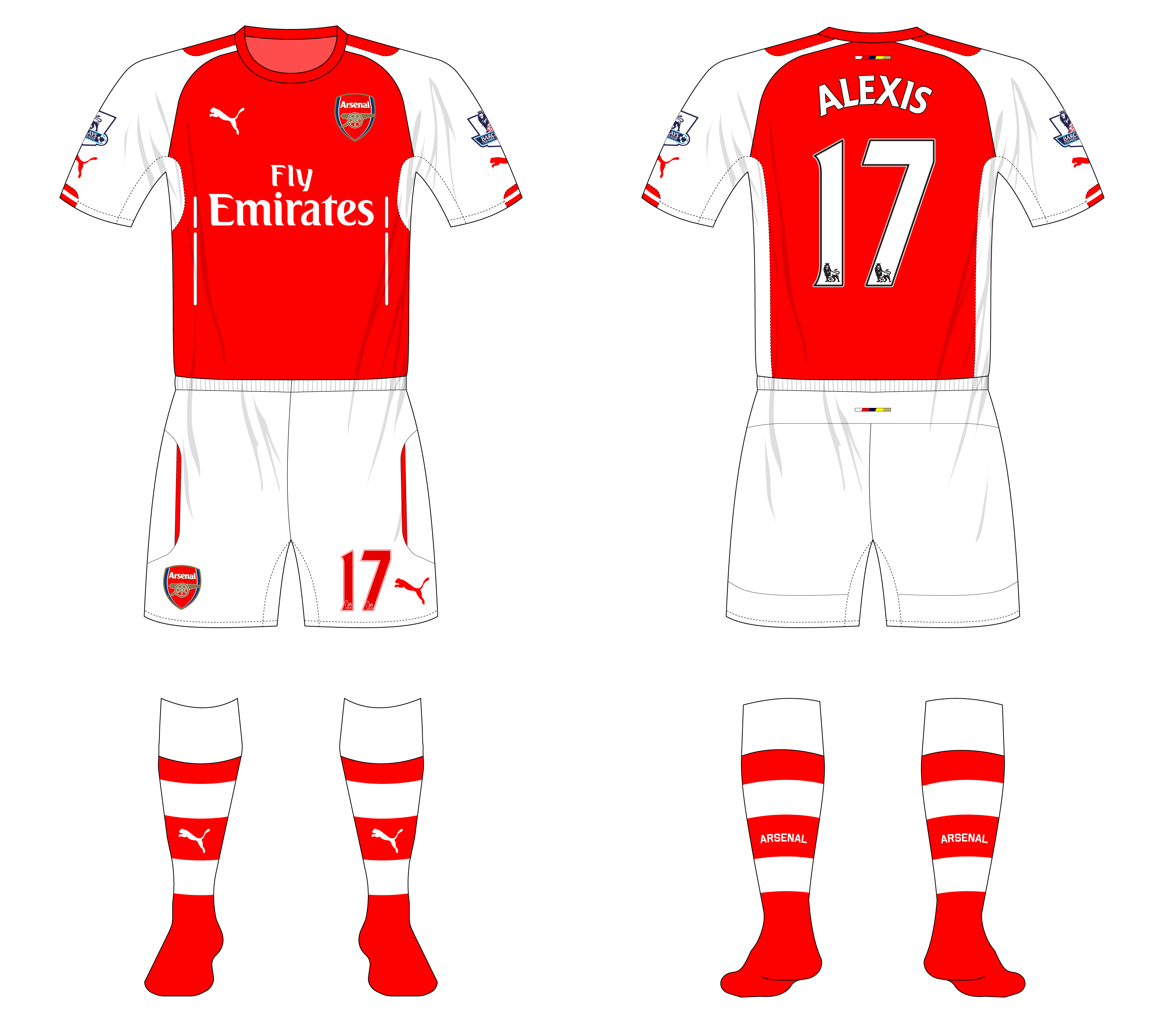 Arsenal-2014-2015-Puma-home_1 – Museum of Jerseys