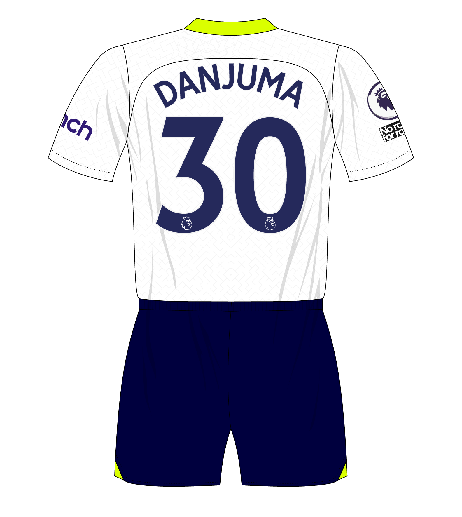 Tottenham-Hotspur-2022-2023-home-number-30-Danjuma – Museum of Jerseys