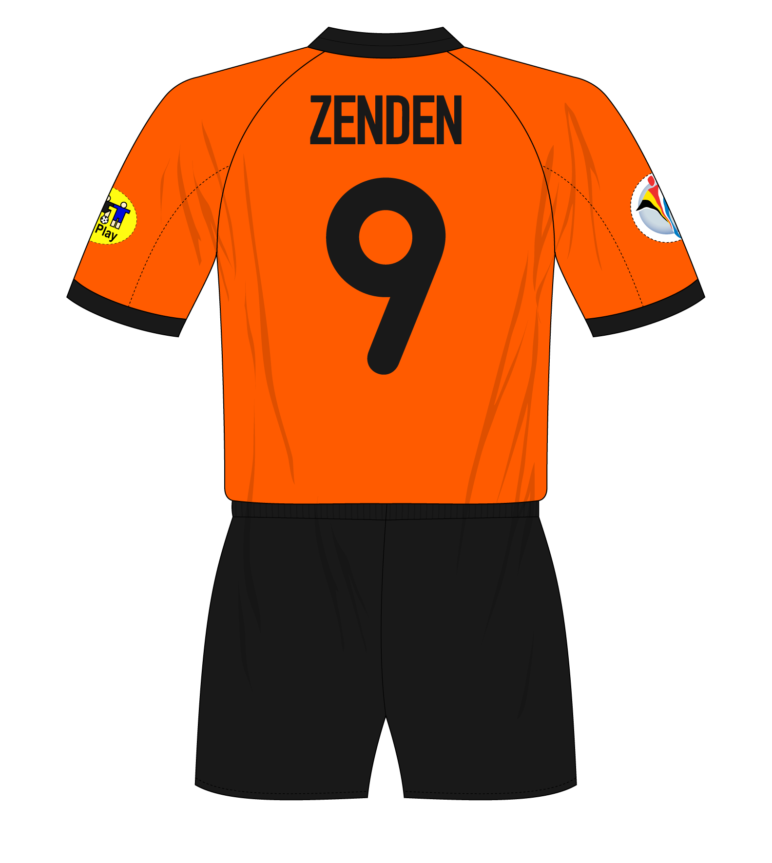 Netherlands-2000-home-number-9-Zenden – Museum of Jerseys