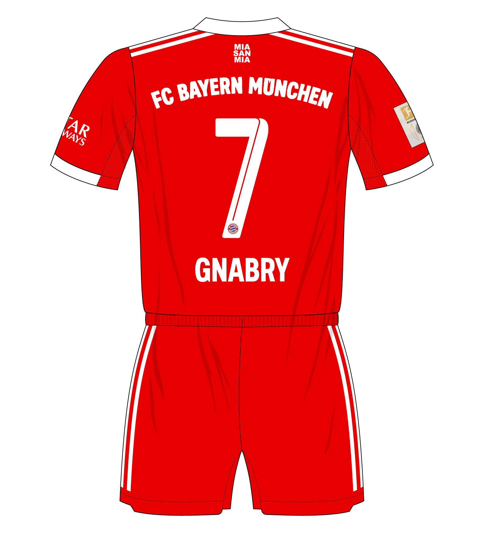 Bayern-Munich-2022-2023-home-number-7-Gnabry – Museum of Jerseys