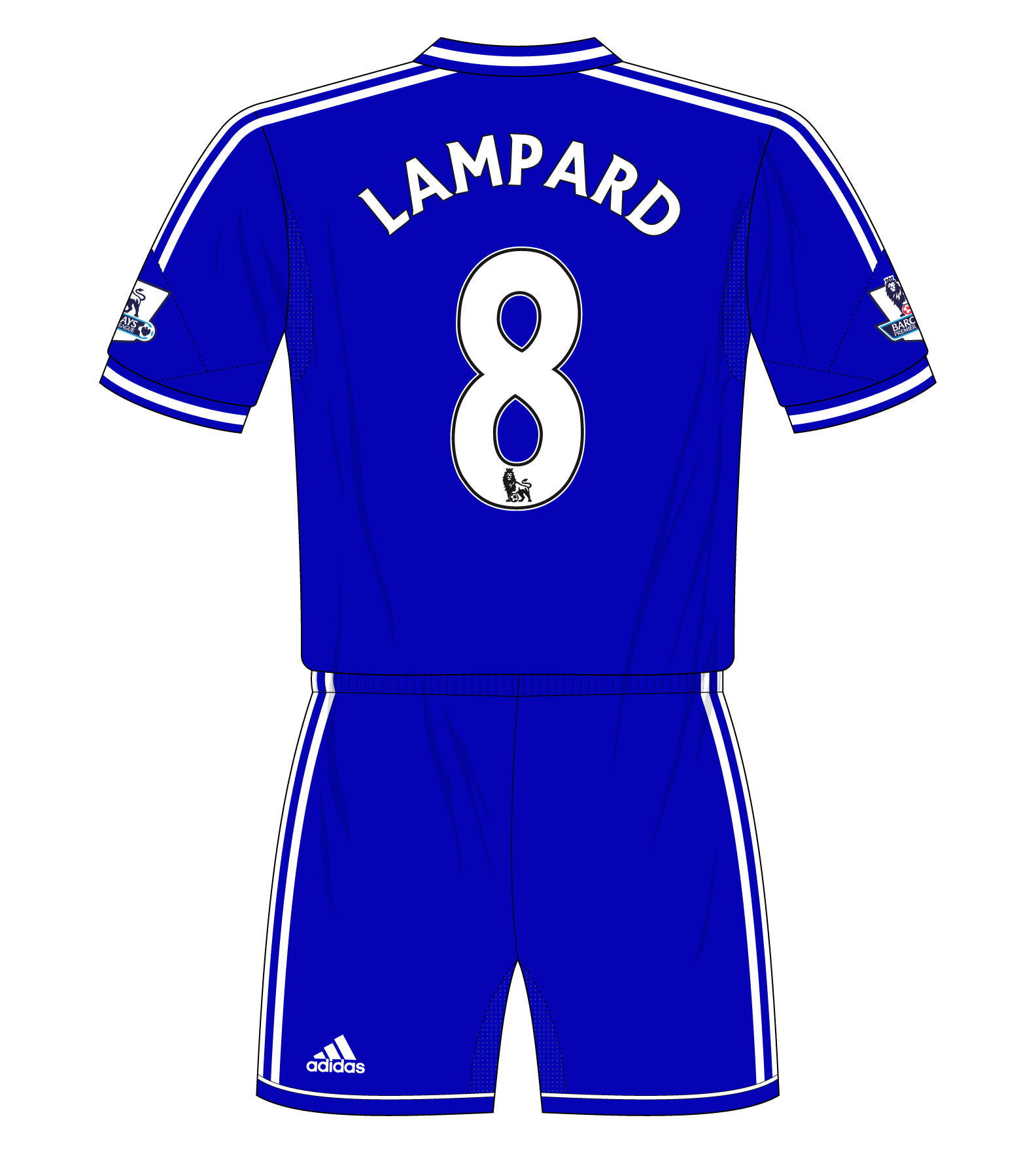 Chelsea-2013-2014-home-number-8-Lampard – Museum of Jerseys
