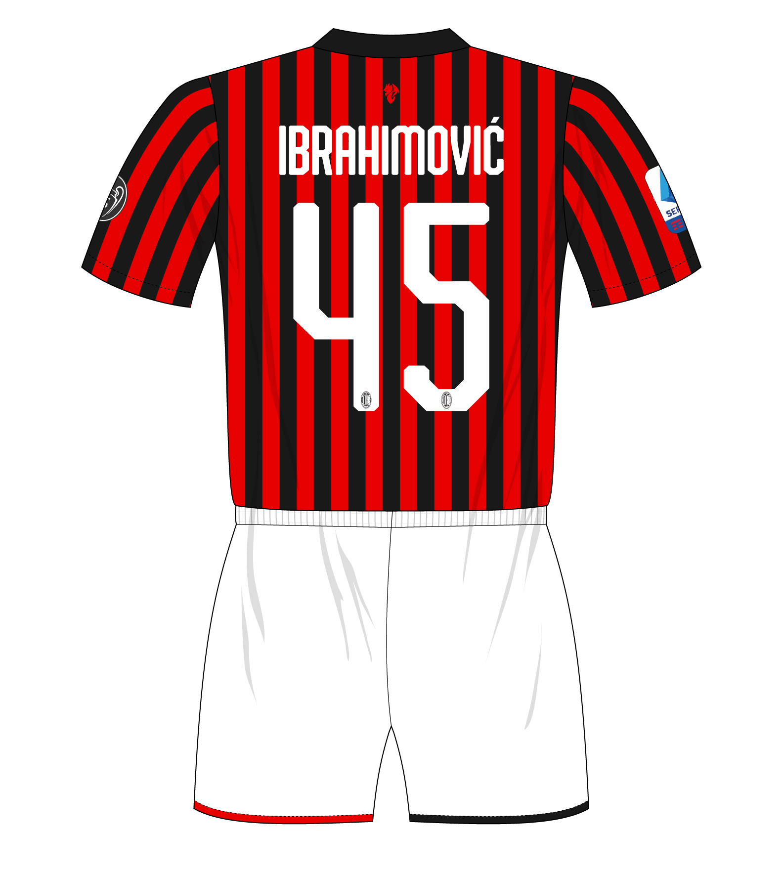Milan-2019-2020-home-number-45-Ibrahimovic – Museum of Jerseys