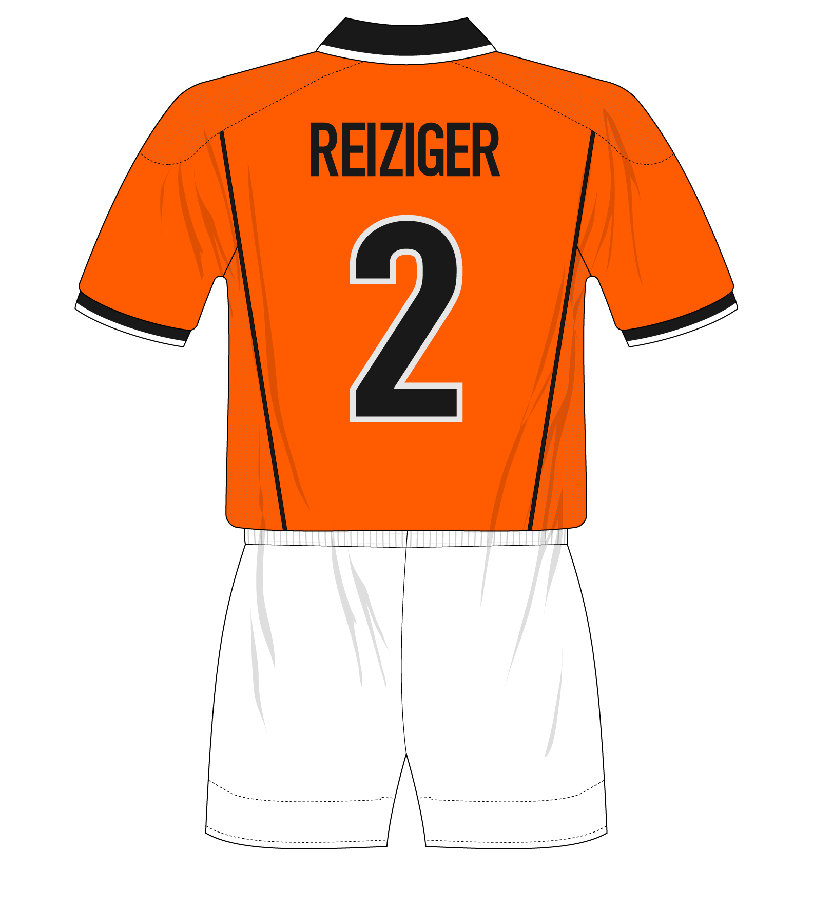 Netherlands-1998-home-number-2-Reiziger – Museum of Jerseys