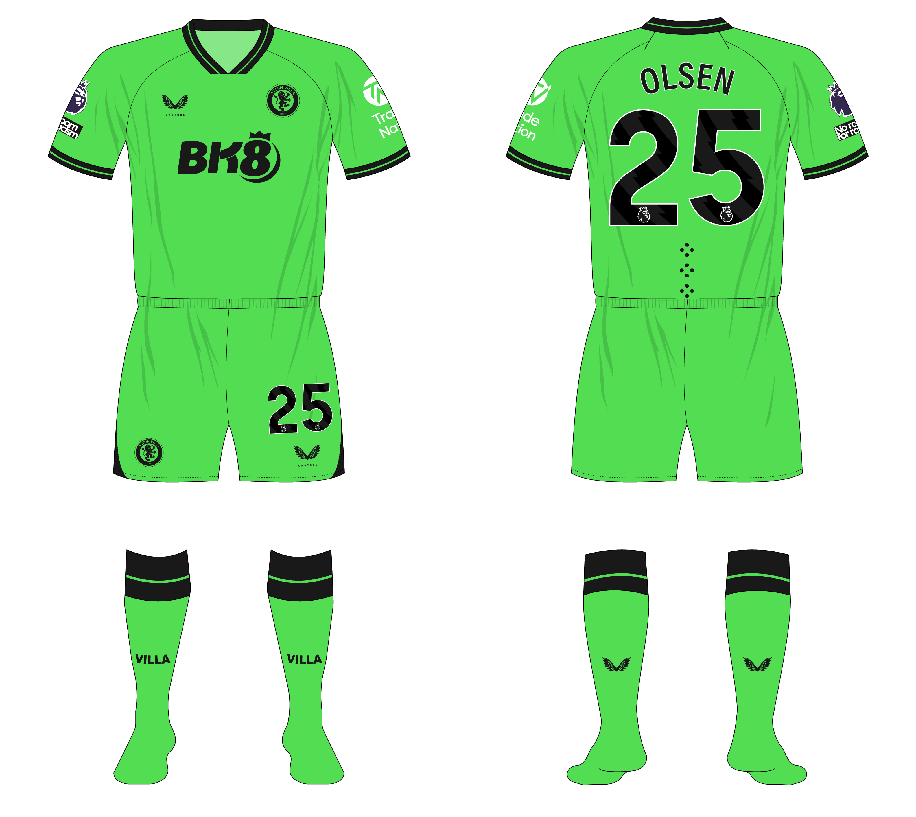 Aston-Villa-2023-2024-Castore-goalkeeper-green_1 – Museum of Jerseys