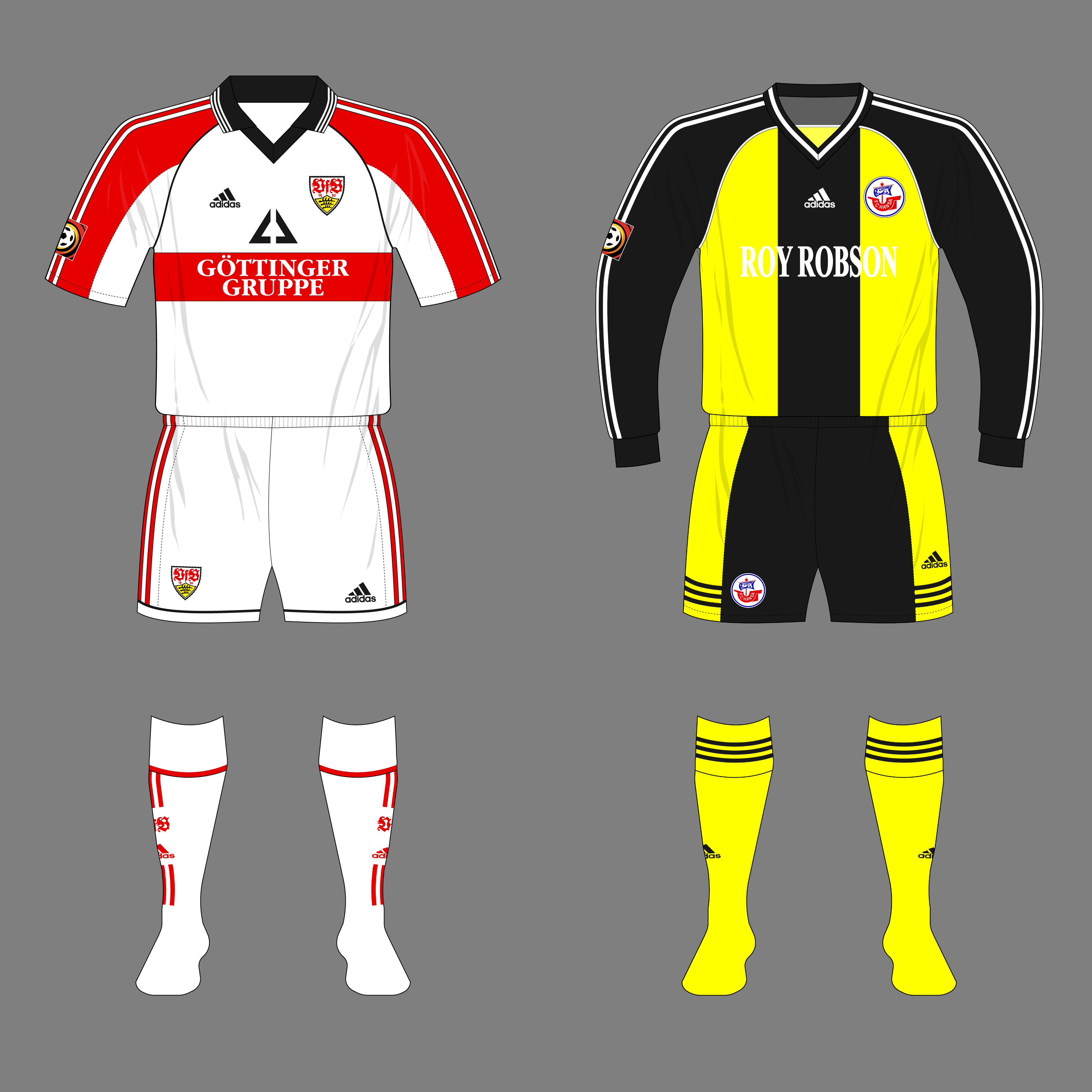 Bundesliga-1998-1999-adidas-95-Stuttgart-Rostock – Museum of Jerseys