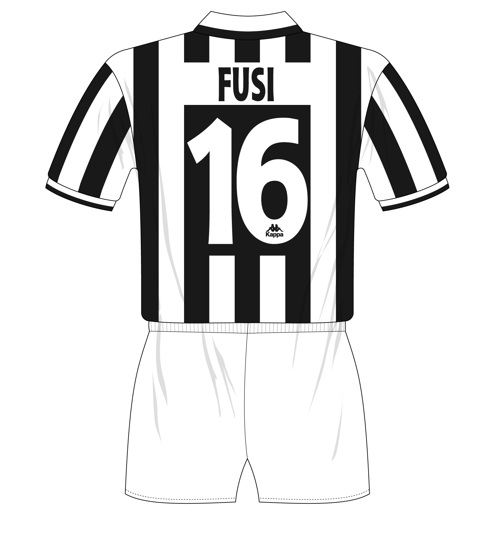 Juventus-1995-1996-home-number-16-Fusi – Museum of Jerseys