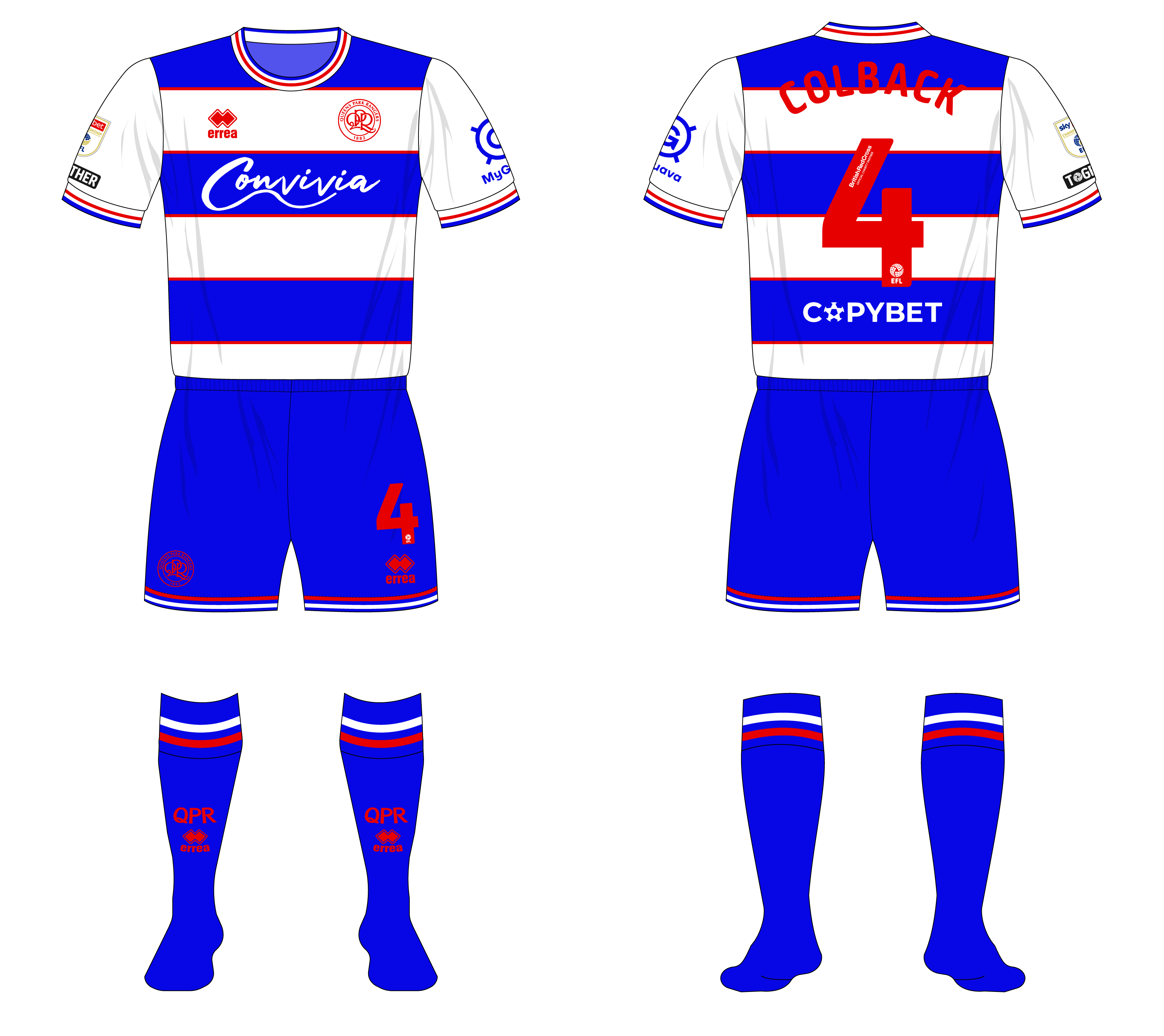 Queens-Park-Rangers-2023-2024-Errea-home-blue-shorts-socks-Norwich_1 ...