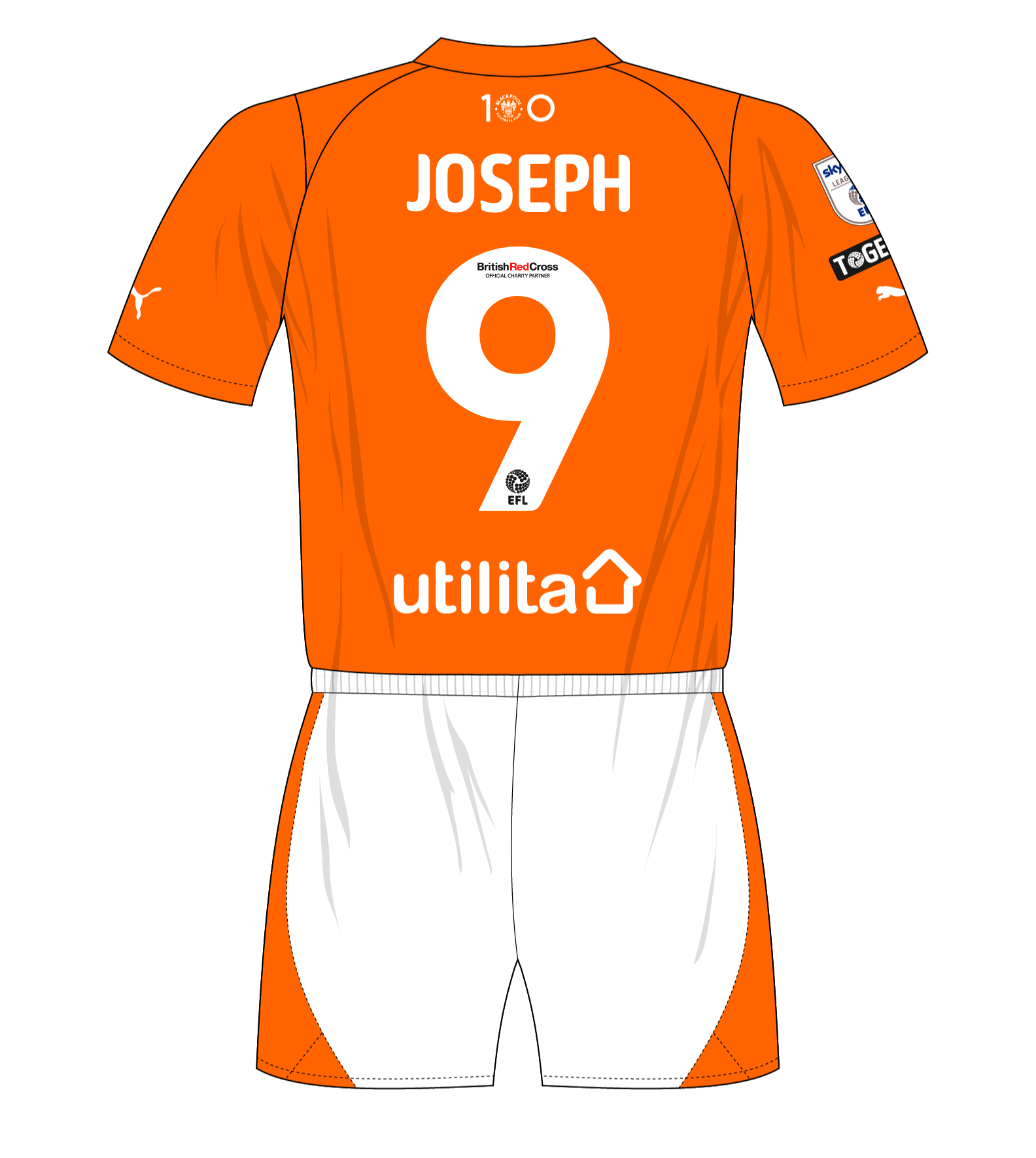 Blackpool-2024-2024-home-number-9-Joseph – Museum of Jerseys