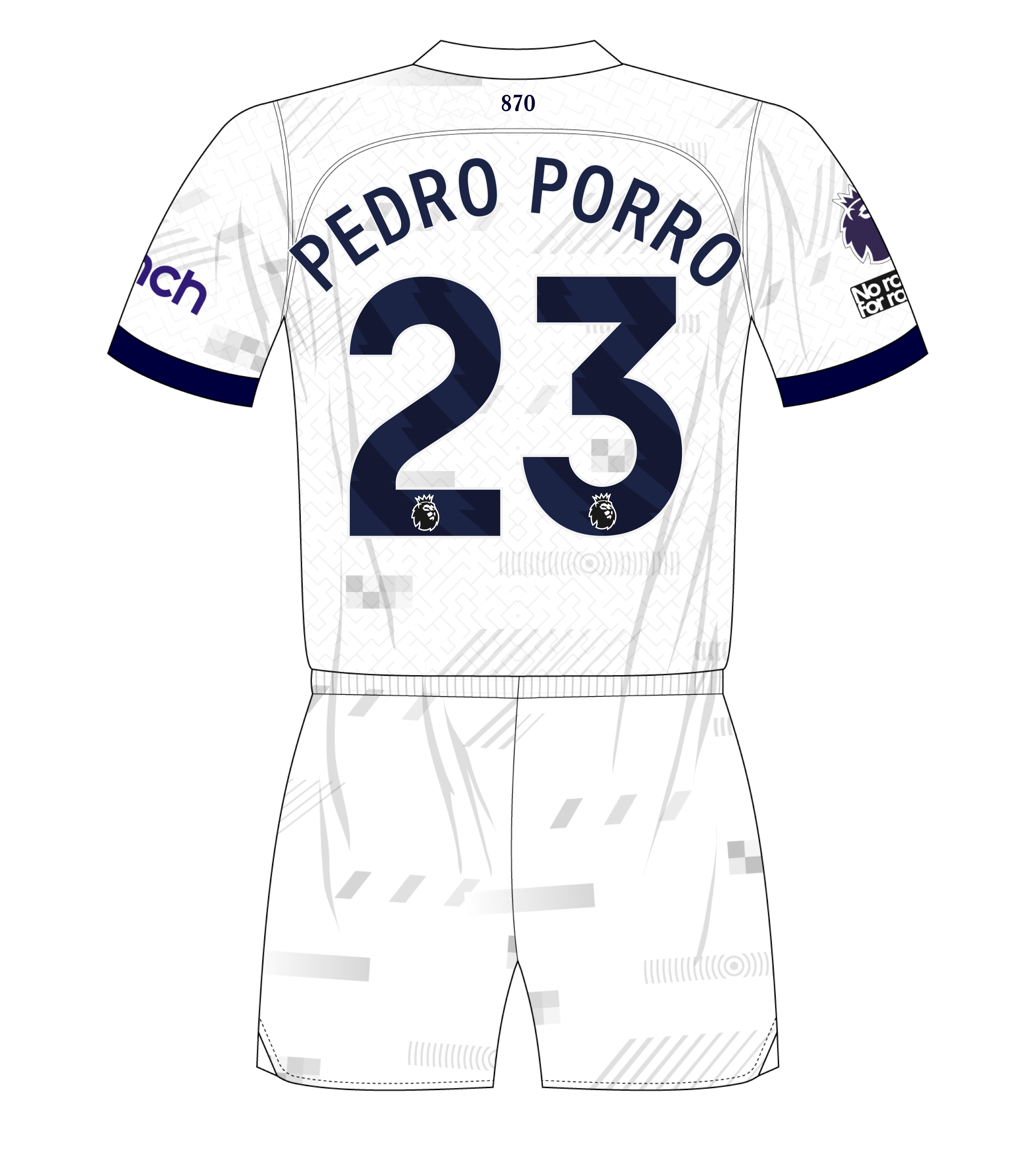 Tottenham-Hotspur-2023-2024-home-number-23-Pedro-Porro-2 – Museum of ...
