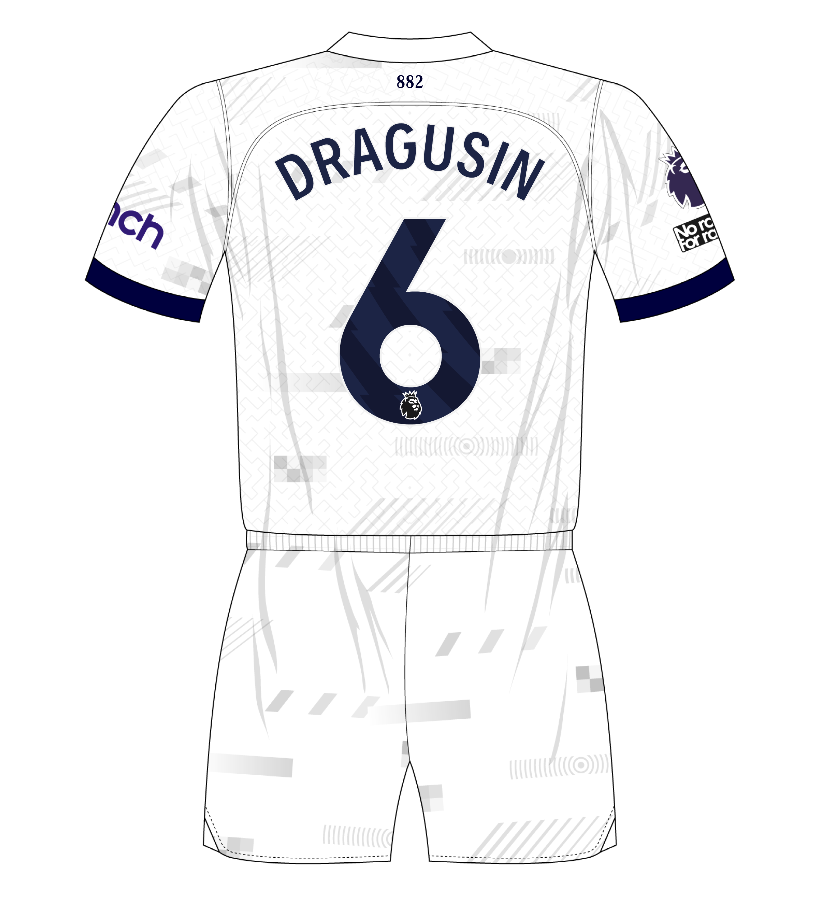 Tottenham-Hotspur-2023-2024-home-number-6-Dragusin – Museum of Jerseys