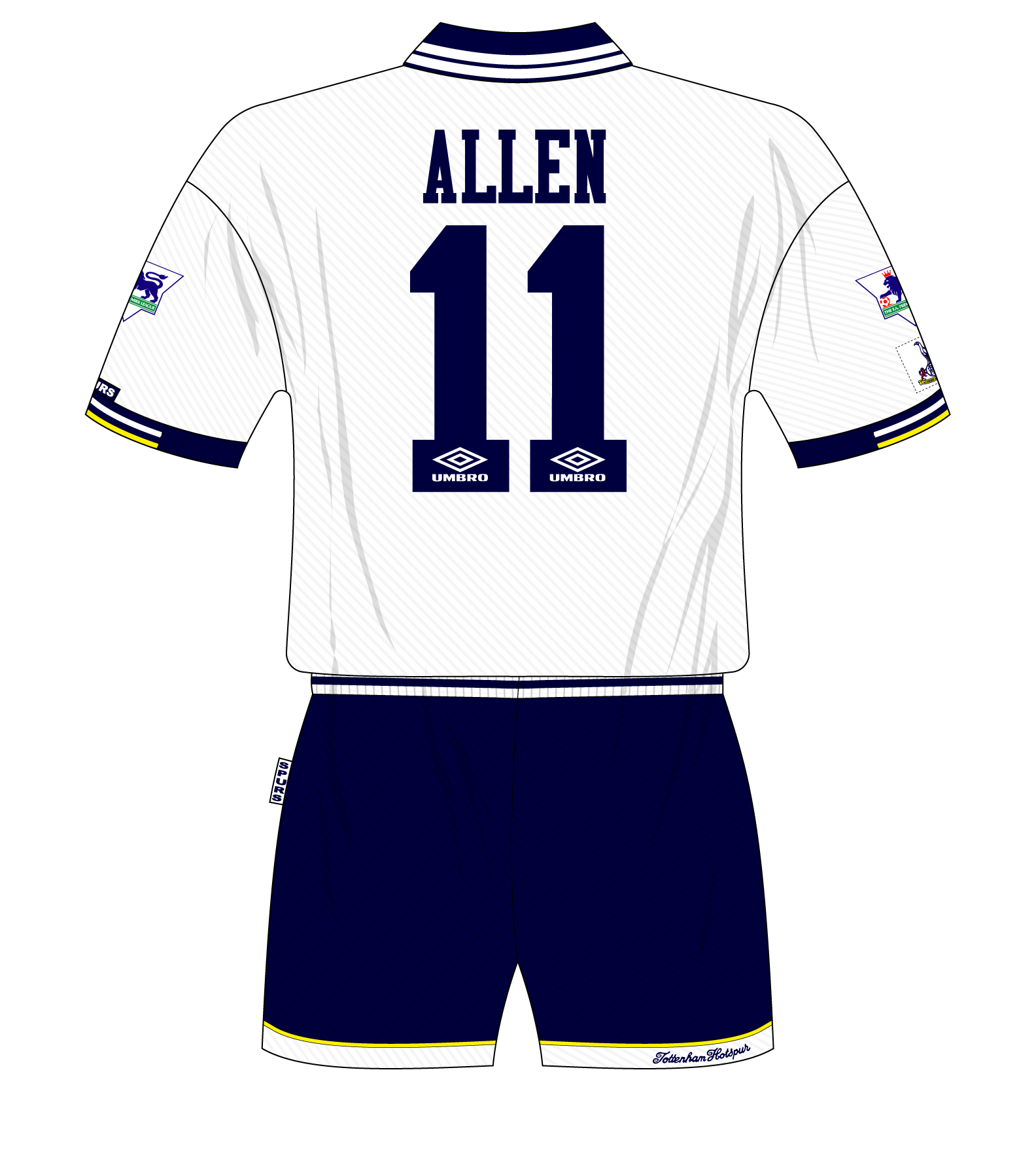 Tottenham-Hotspur-Spurs-1993-1994-home-number-11-Allen ...