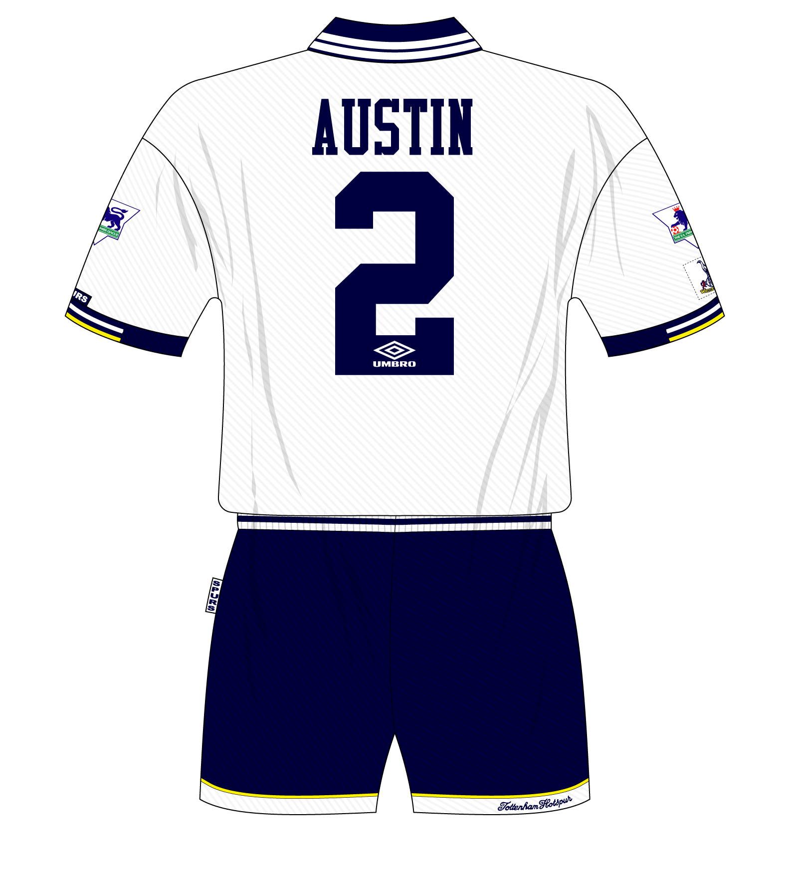 Tottenham-Hotspur-Spurs-1993-1994-home-number-2-Austin ...