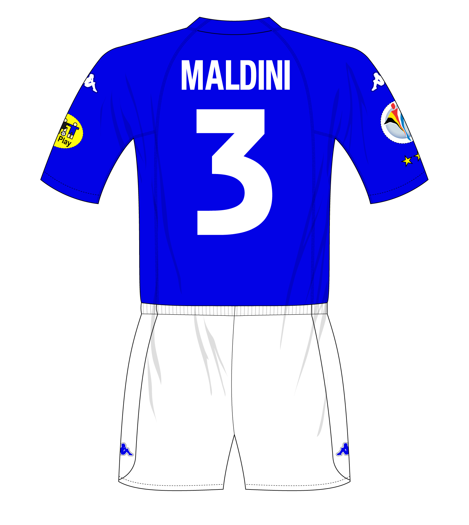 Italy-2000-Euro-home-number-3-Maldini – Museum of Jerseys
