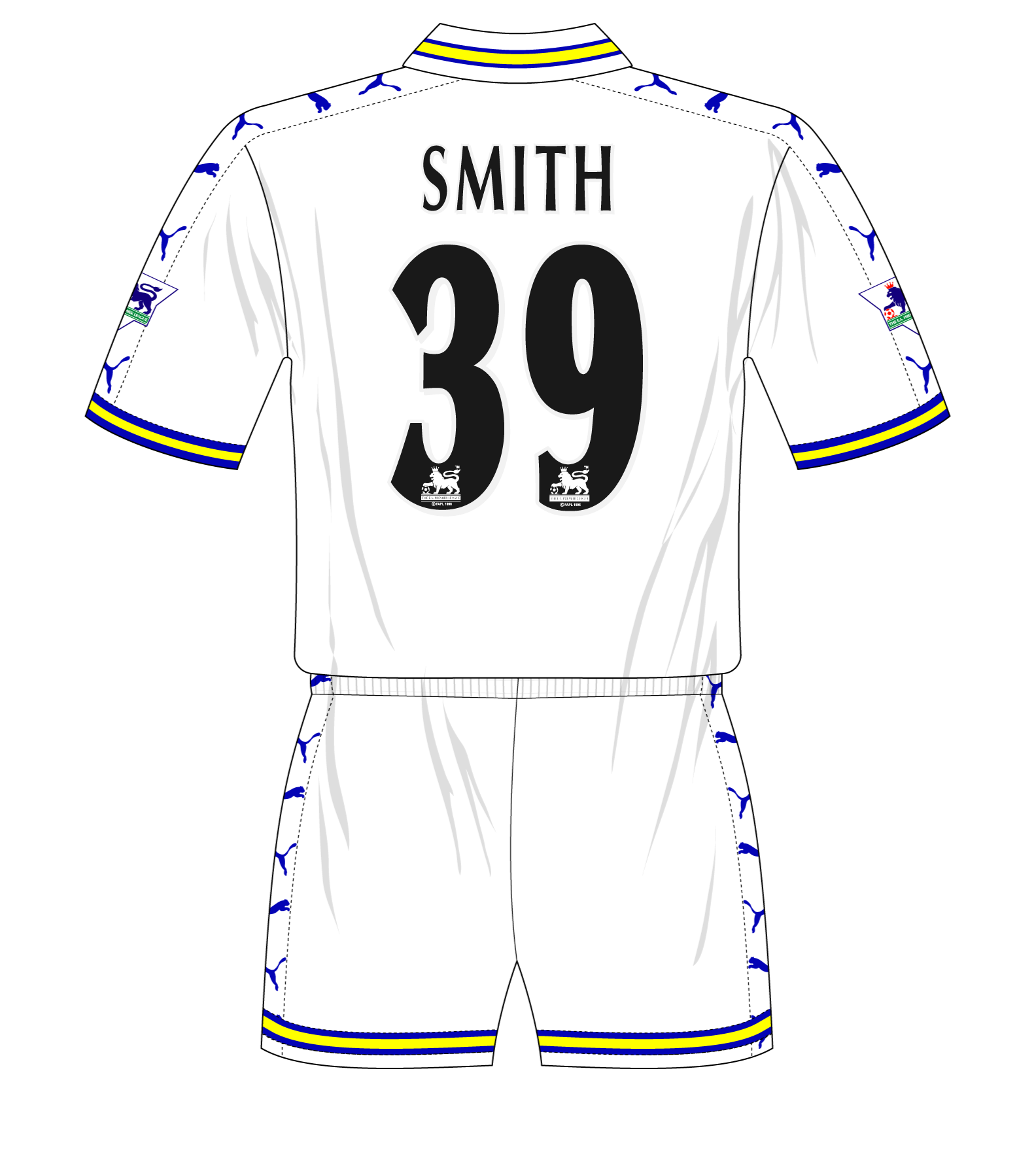 Leeds-United-1998-1999-home-number-39-Smith – Museum of Jerseys