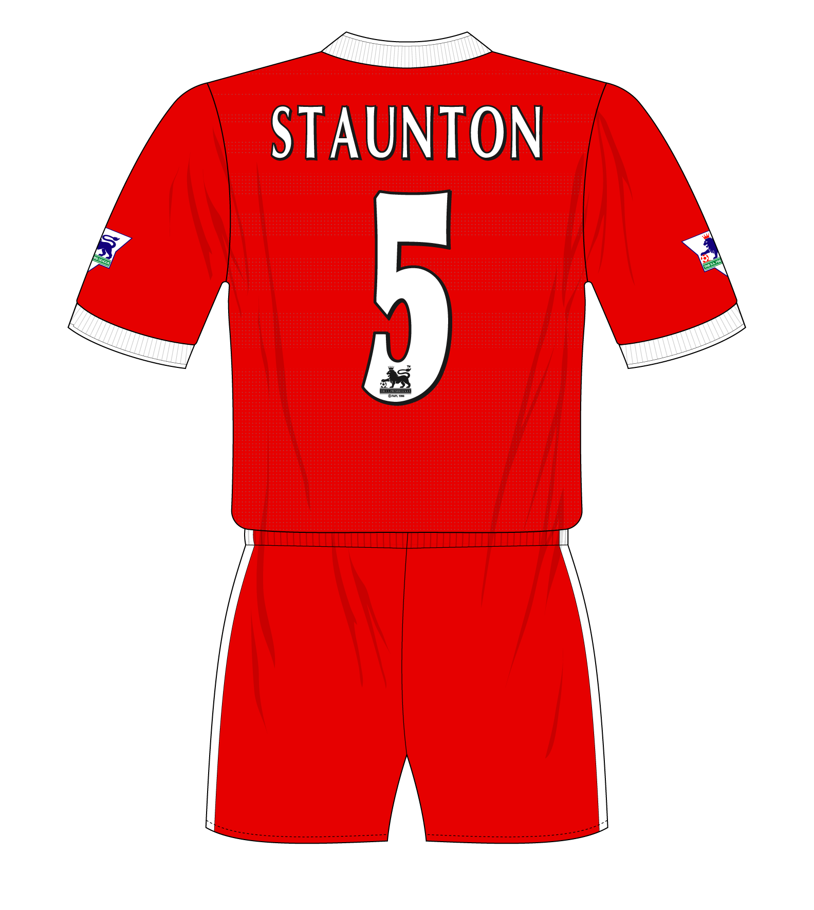 Liverpool-1998-1999-home-number-5-Staunton – Museum of Jerseys