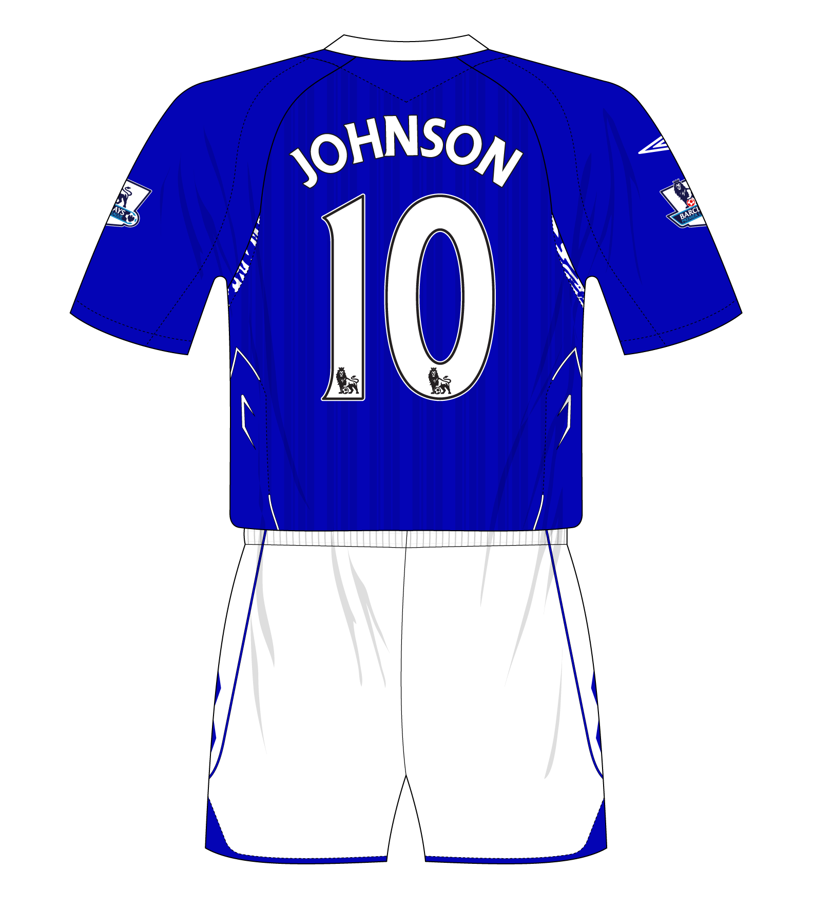Everton-2007-2008-home-number-10-Johnson – Museum of Jerseys