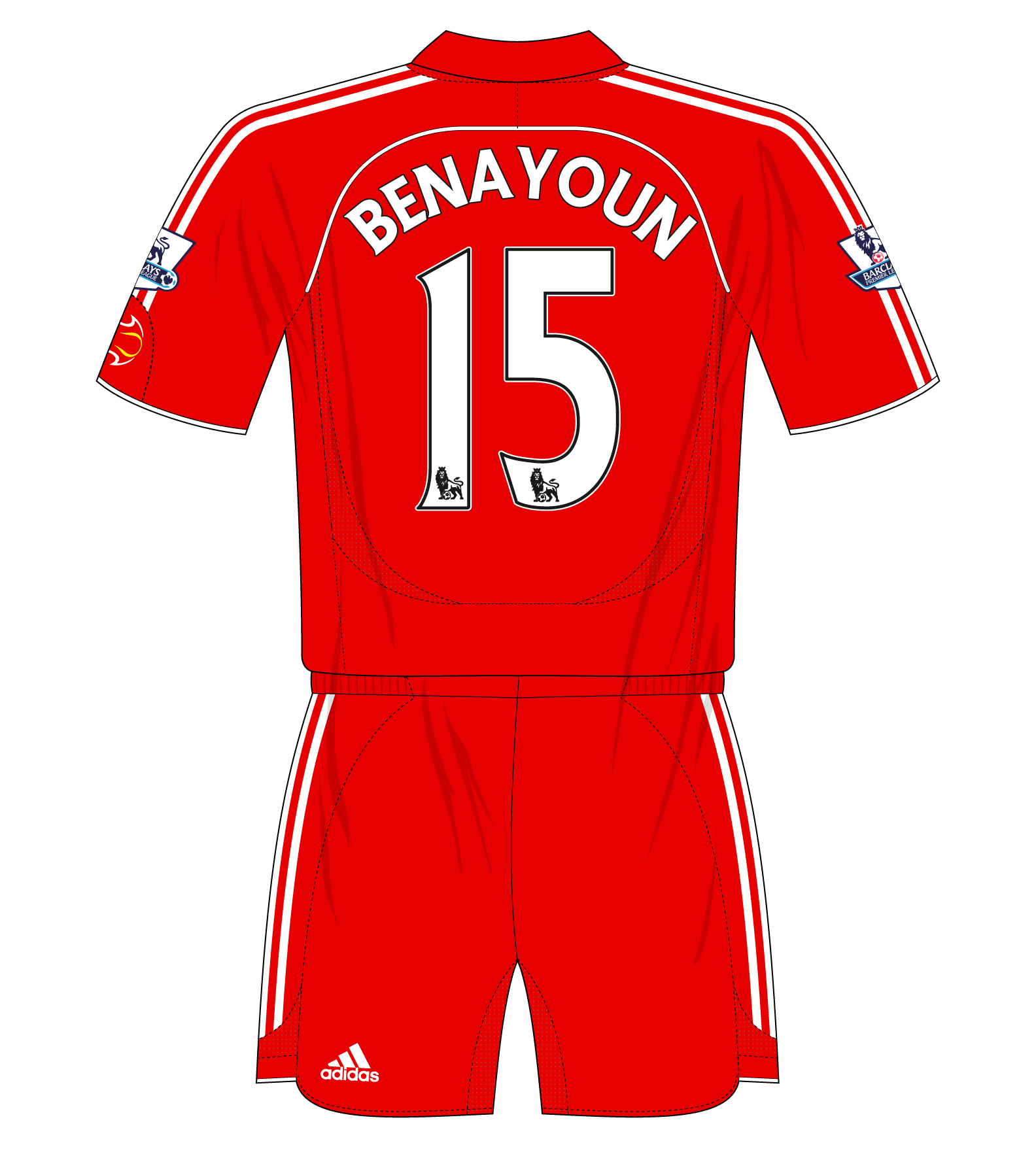 Liverpool-2007-2008-home-number-15-Benayoun – Museum of Jerseys