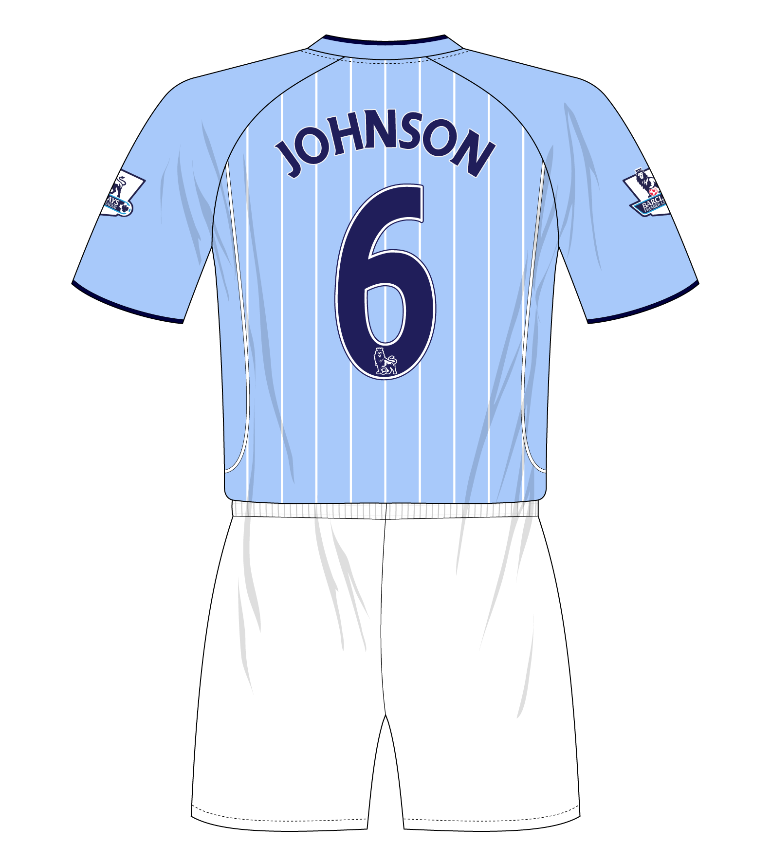 Manchester-City-2007-2008-home-number-6-Johnson – MuseumofJerseys.com