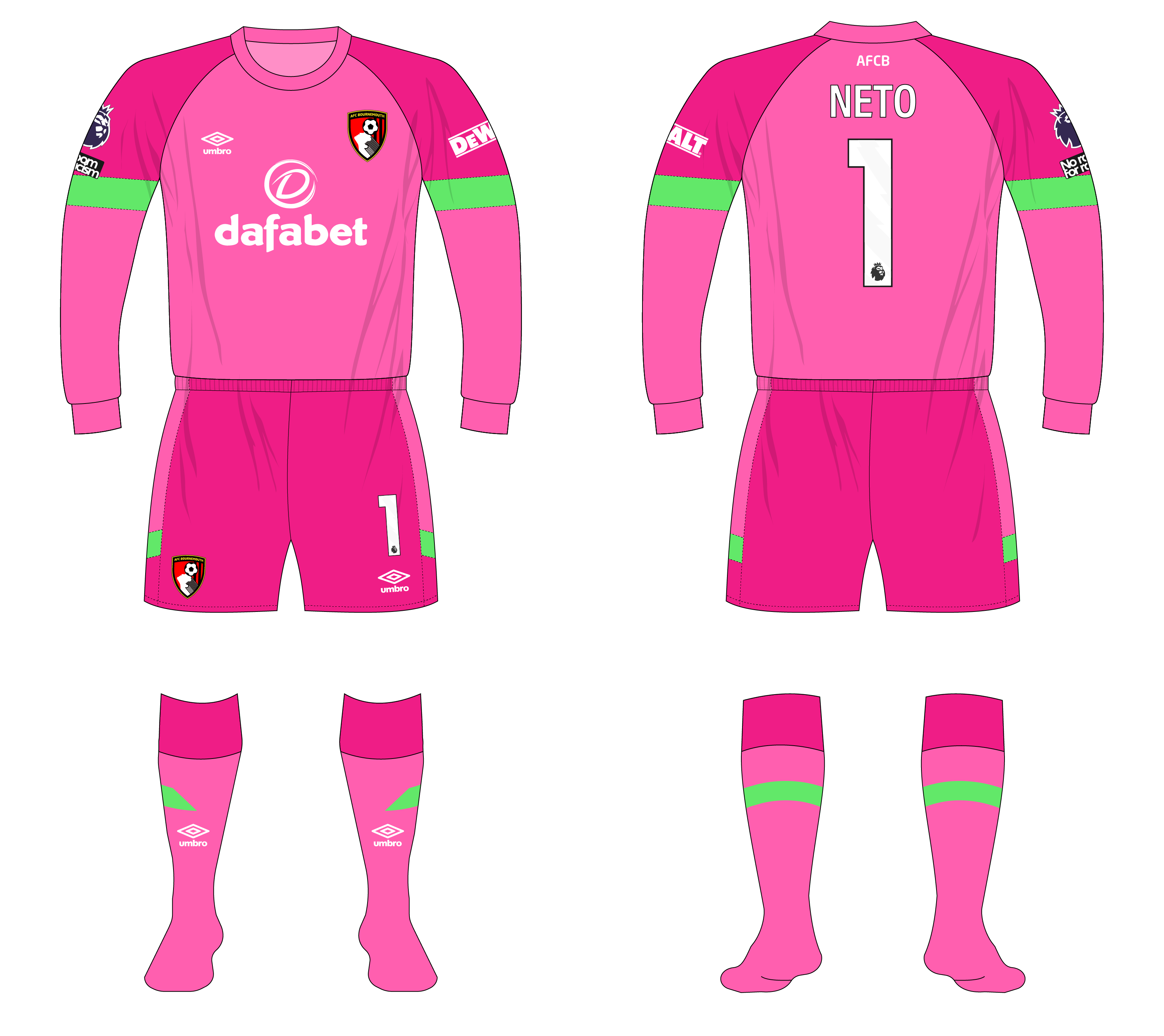 Bournemouth-2023-2024-Umbro-goalkeeper-pink_1 – Museum of Jerseys