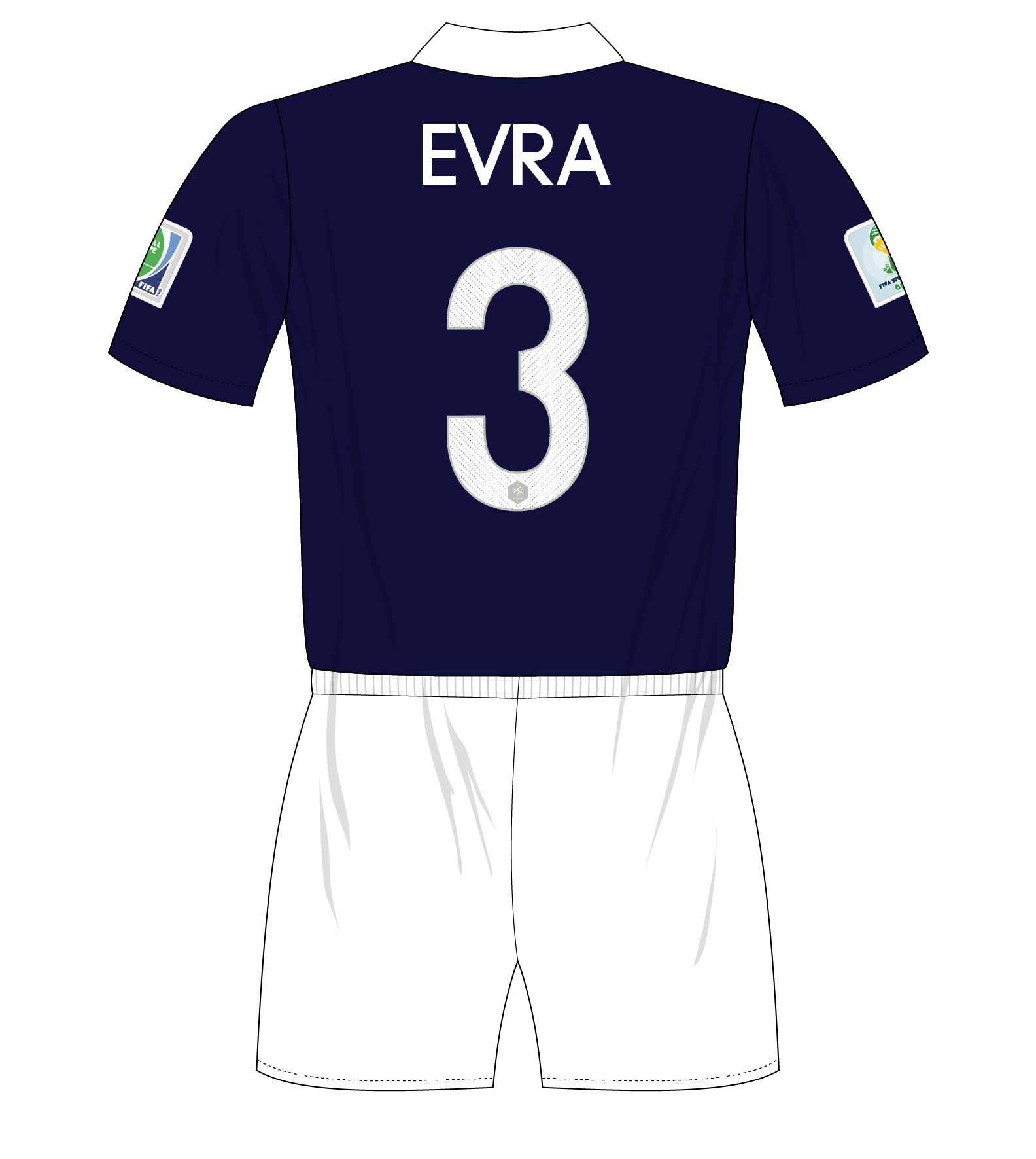 France-2014-World-Cup-home-number-3-Evra – Museum of Jerseys