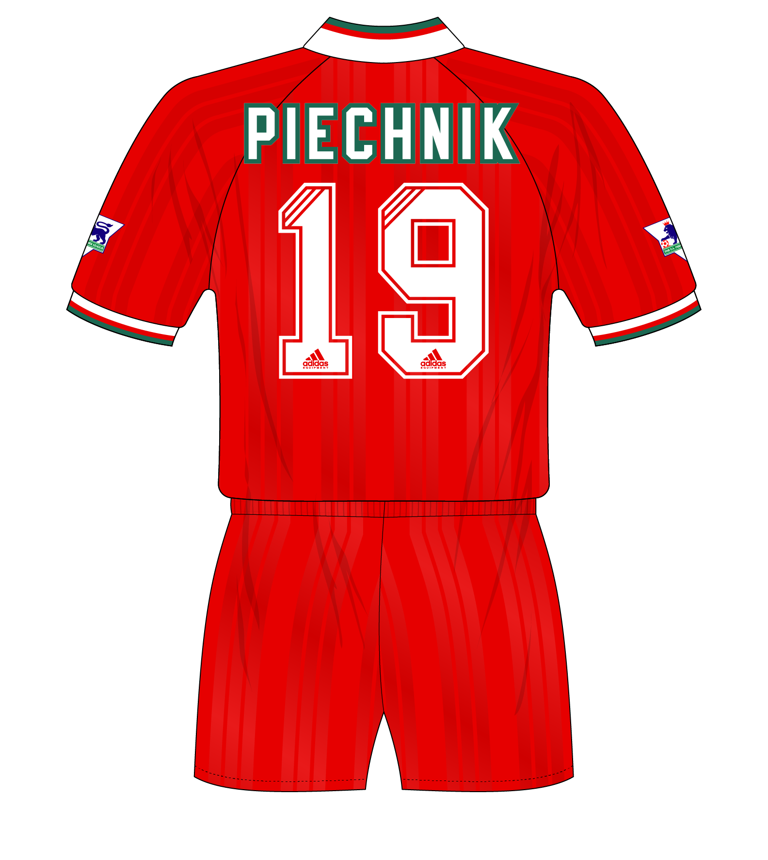 Liverpool-1993-1994-home-number-19-Piechnik – Museum of Jerseys