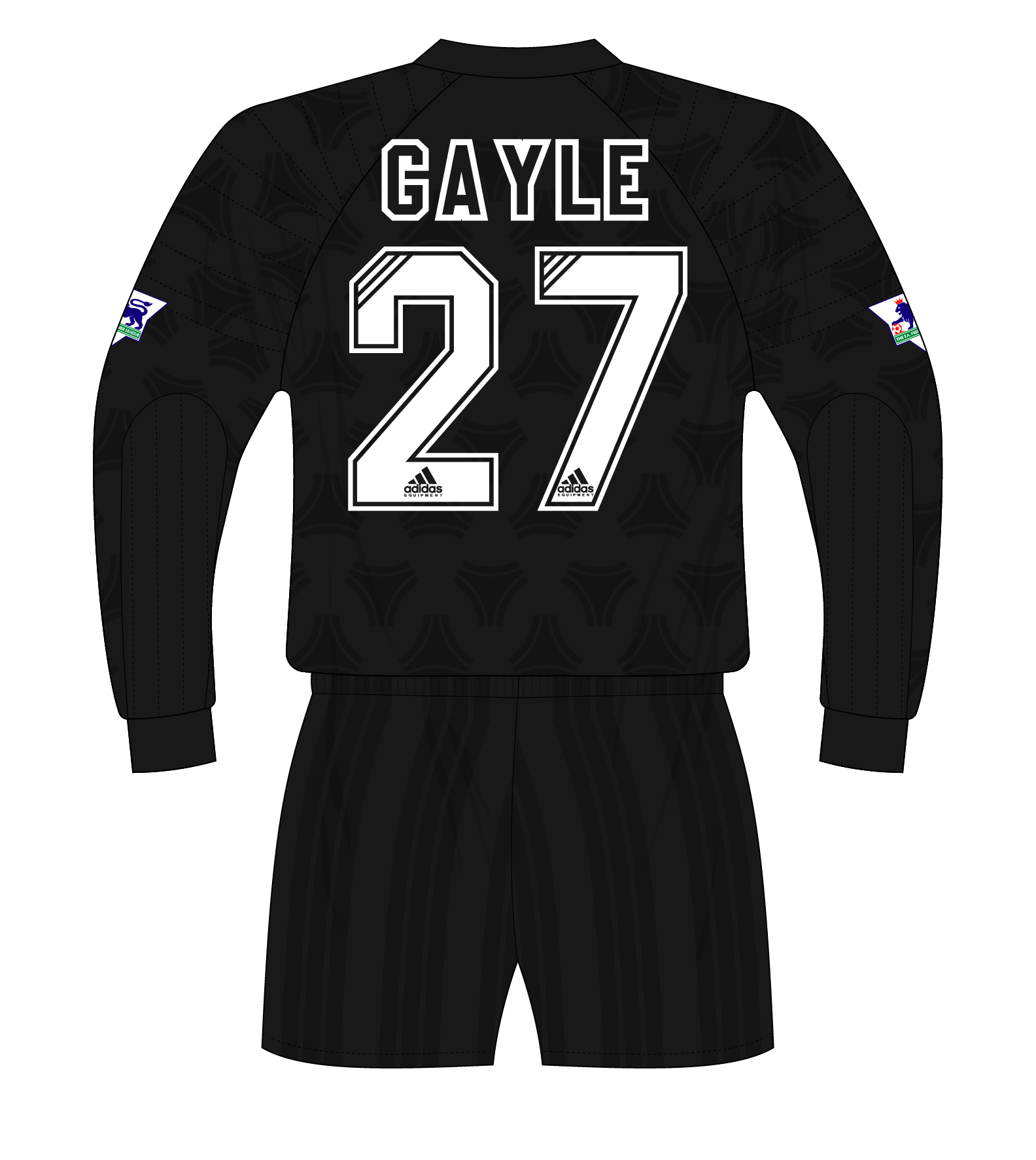 Liverpool-1993-1994-home-number-27-Gayle – Museum of Jerseys