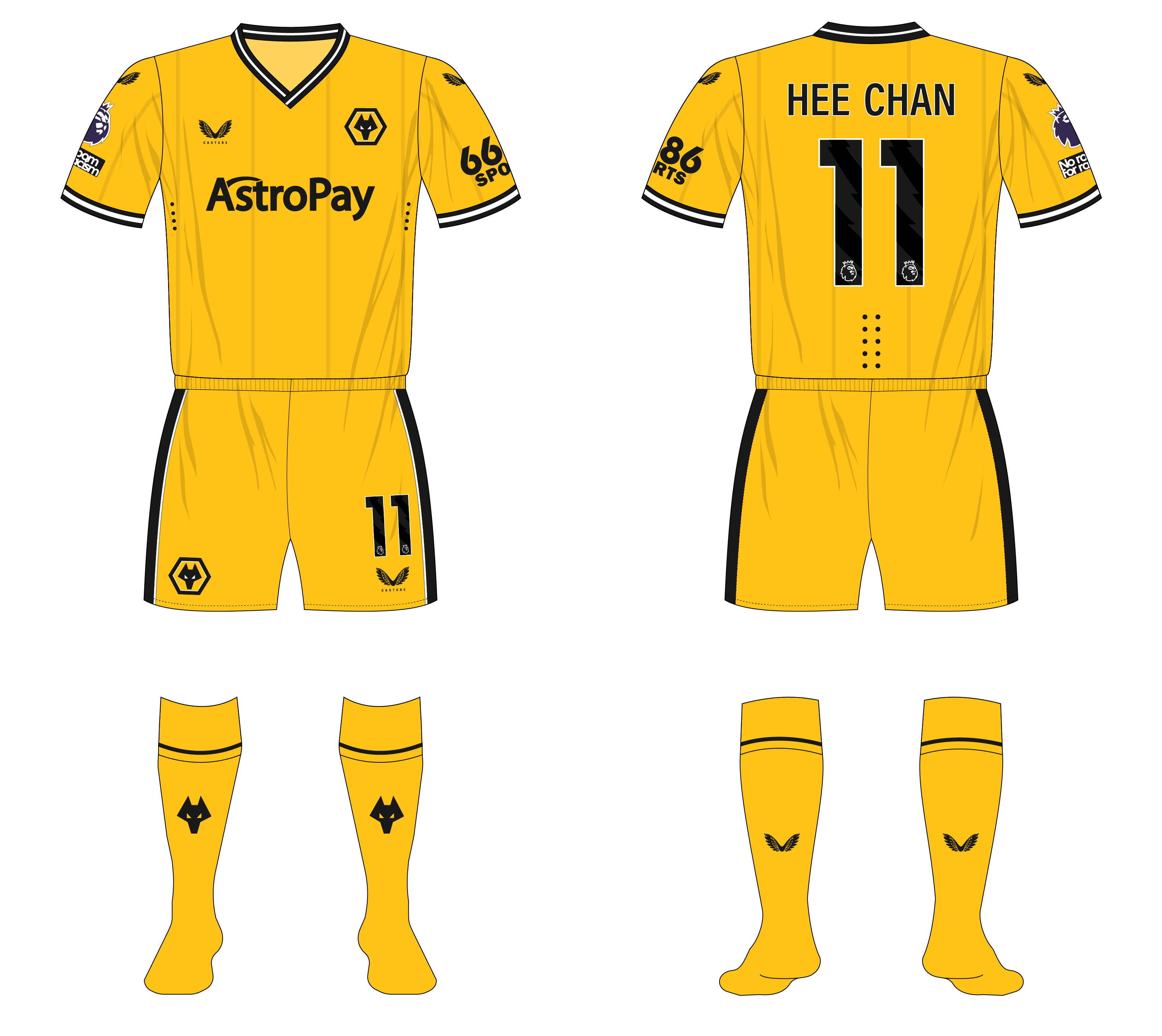 Wolverhampton-Wanderers-Wolves-2023-2024-Castore-home-gold-shorts_1 ...