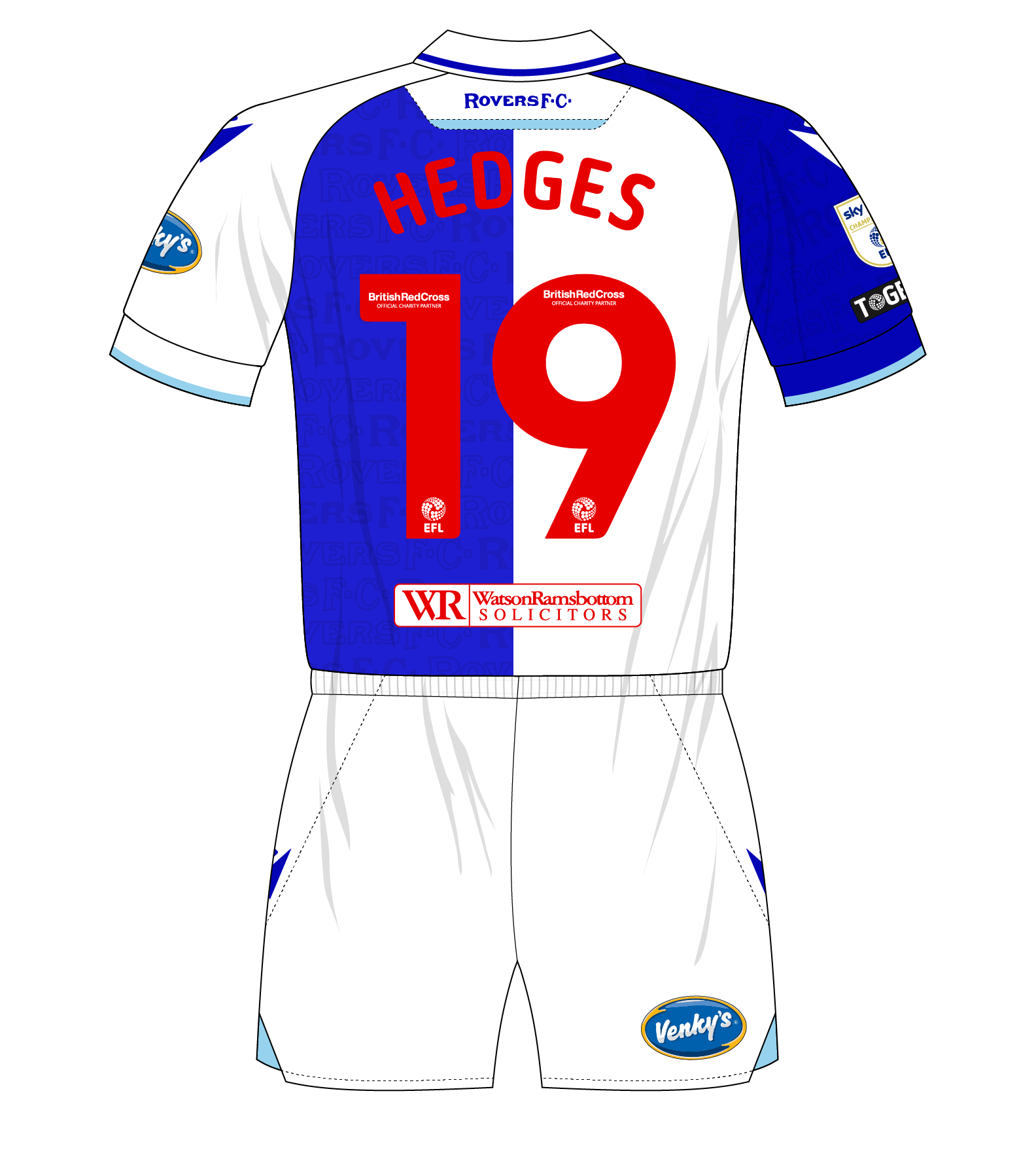 Blackburn-Rovers-2023-2024-home-number-19-Hedges – Museum of Jerseys