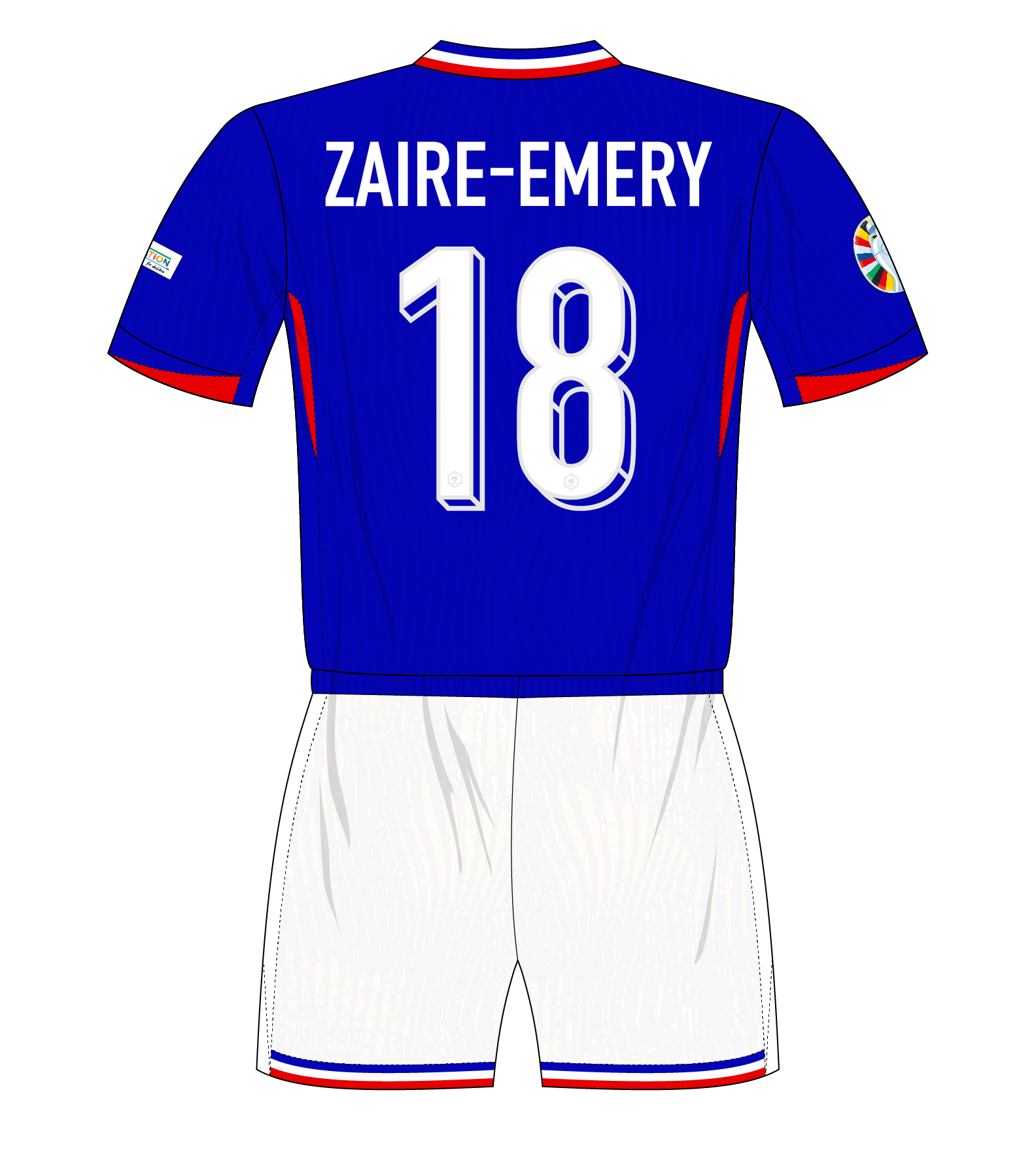 France-2024-Euro-home-number-18-Zaire-Emery – Museum of Jerseys