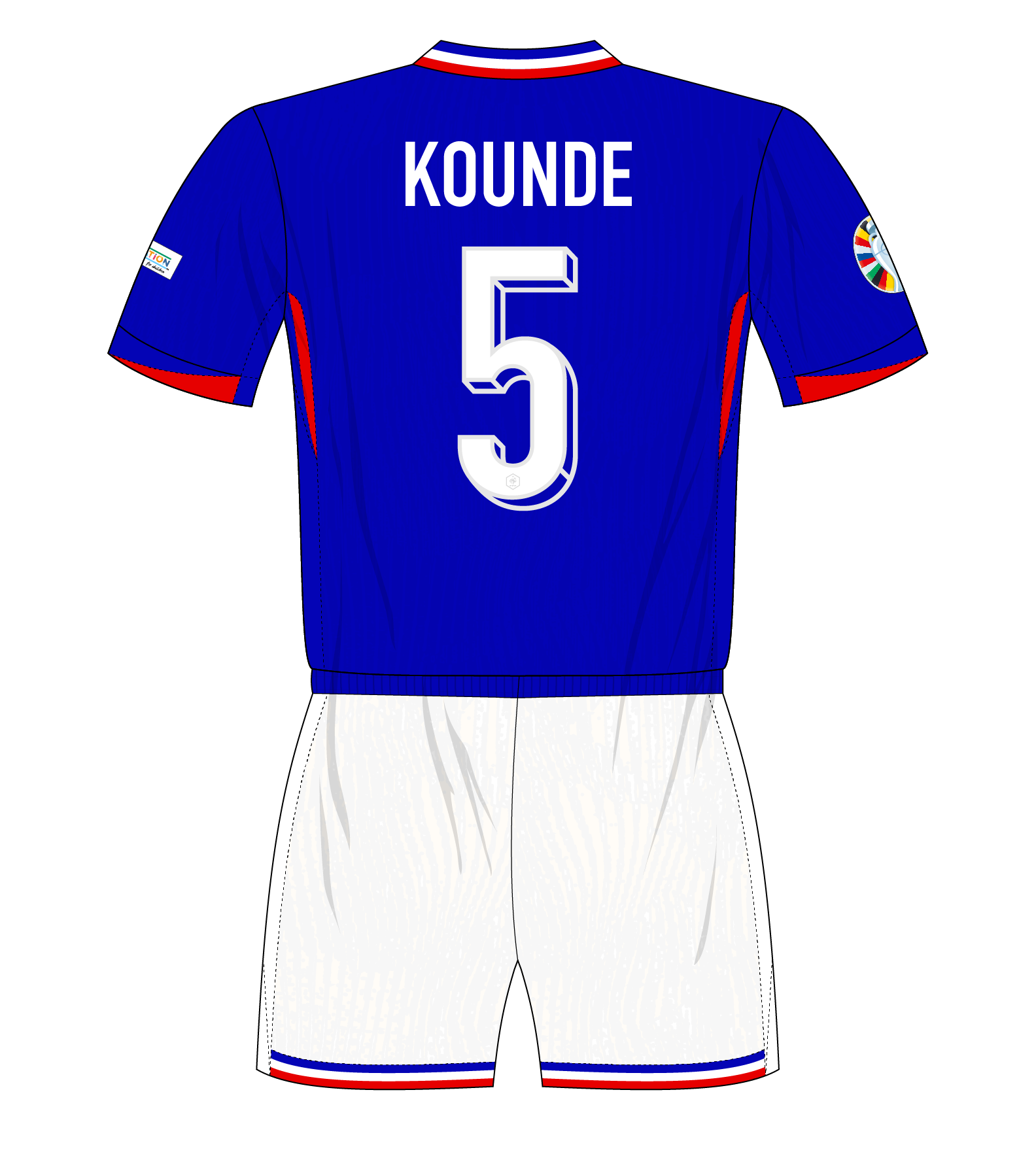 France-2024-Euro-home-number-5-Koundé – Museum of Jerseys