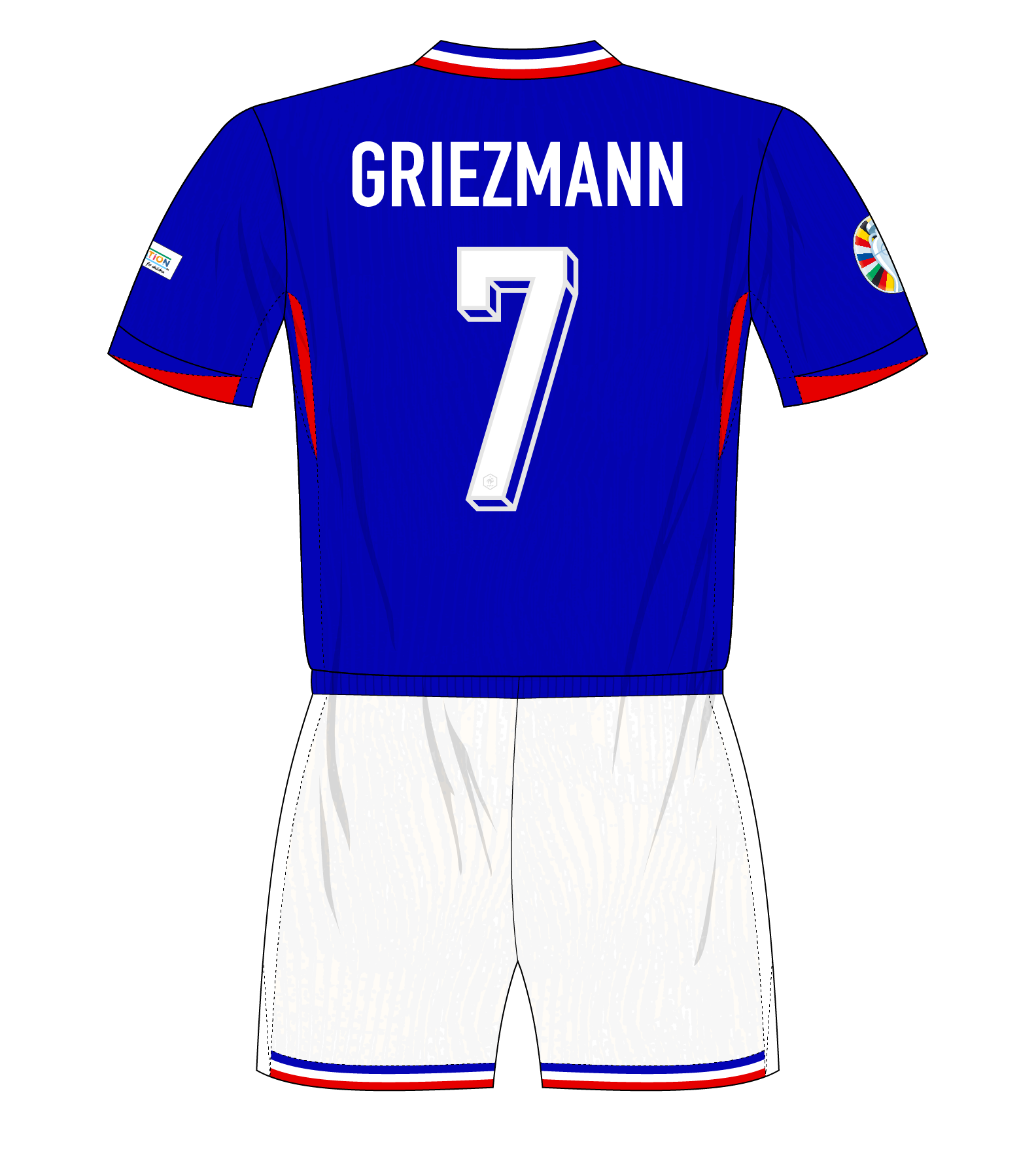 France-2024-Euro-home-number-7-Griezmann – Museum of Jerseys