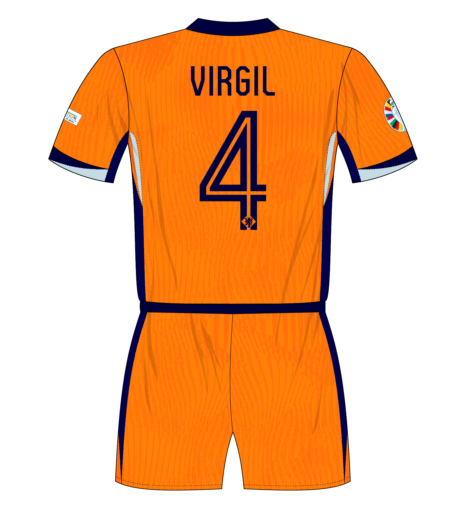 Netherlands-Holland-2024-Euro-home-number-4-Virgil-Van-Dijk – Museum of ...