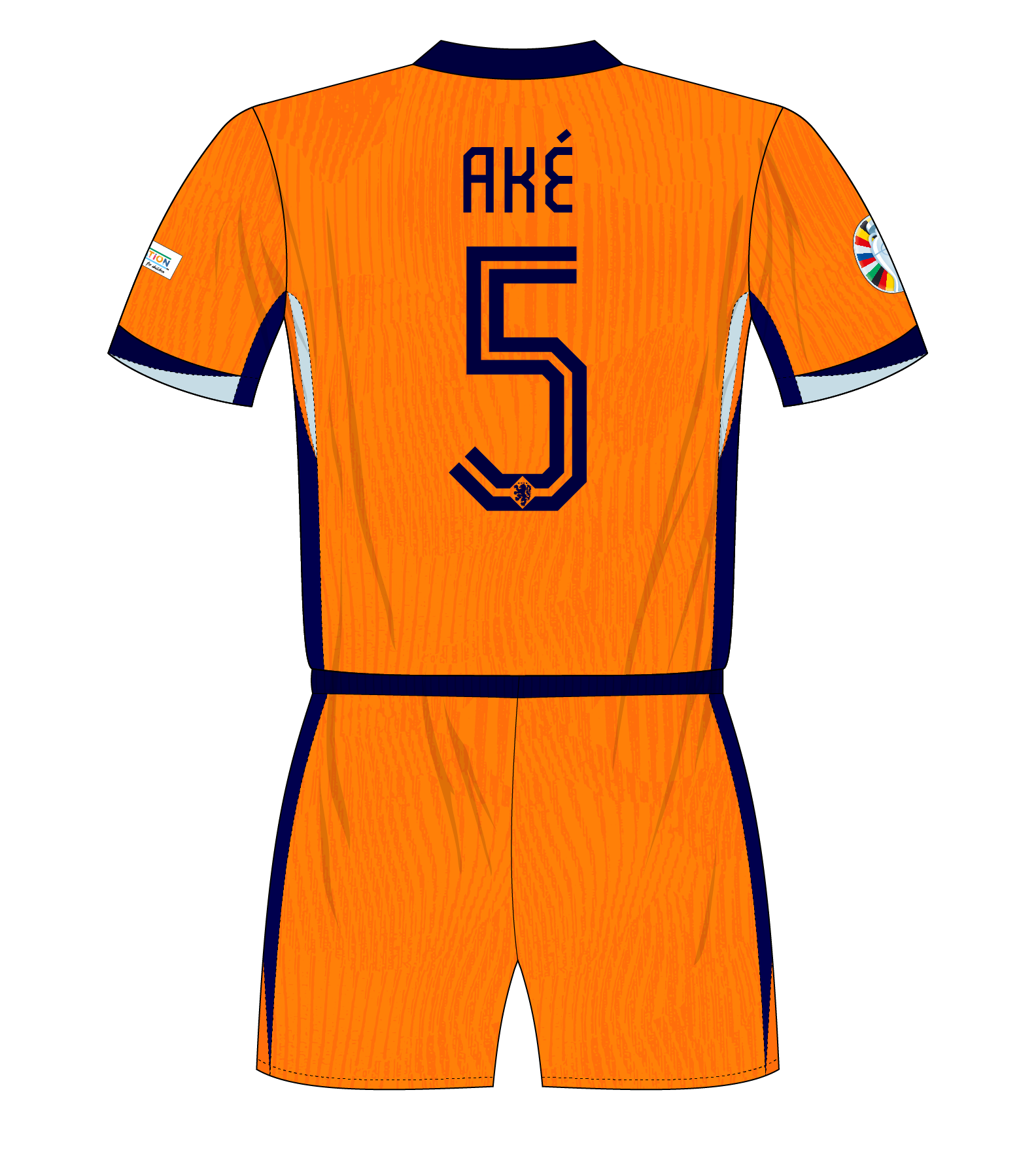 Netherlands-Holland-2024-Euro-home-number-5-Aké – Museum of Jerseys