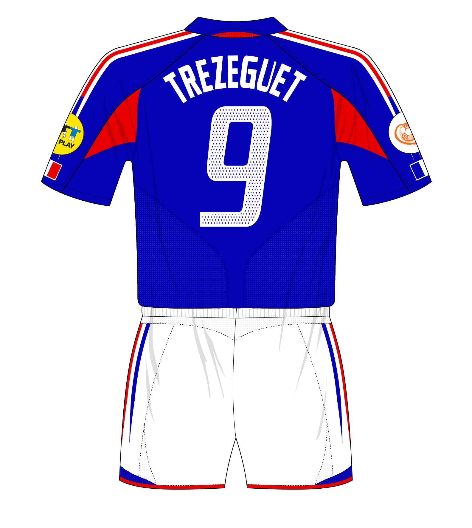 France-2004-Euro-home-number-9-Trezeguet – Museum of Jerseys