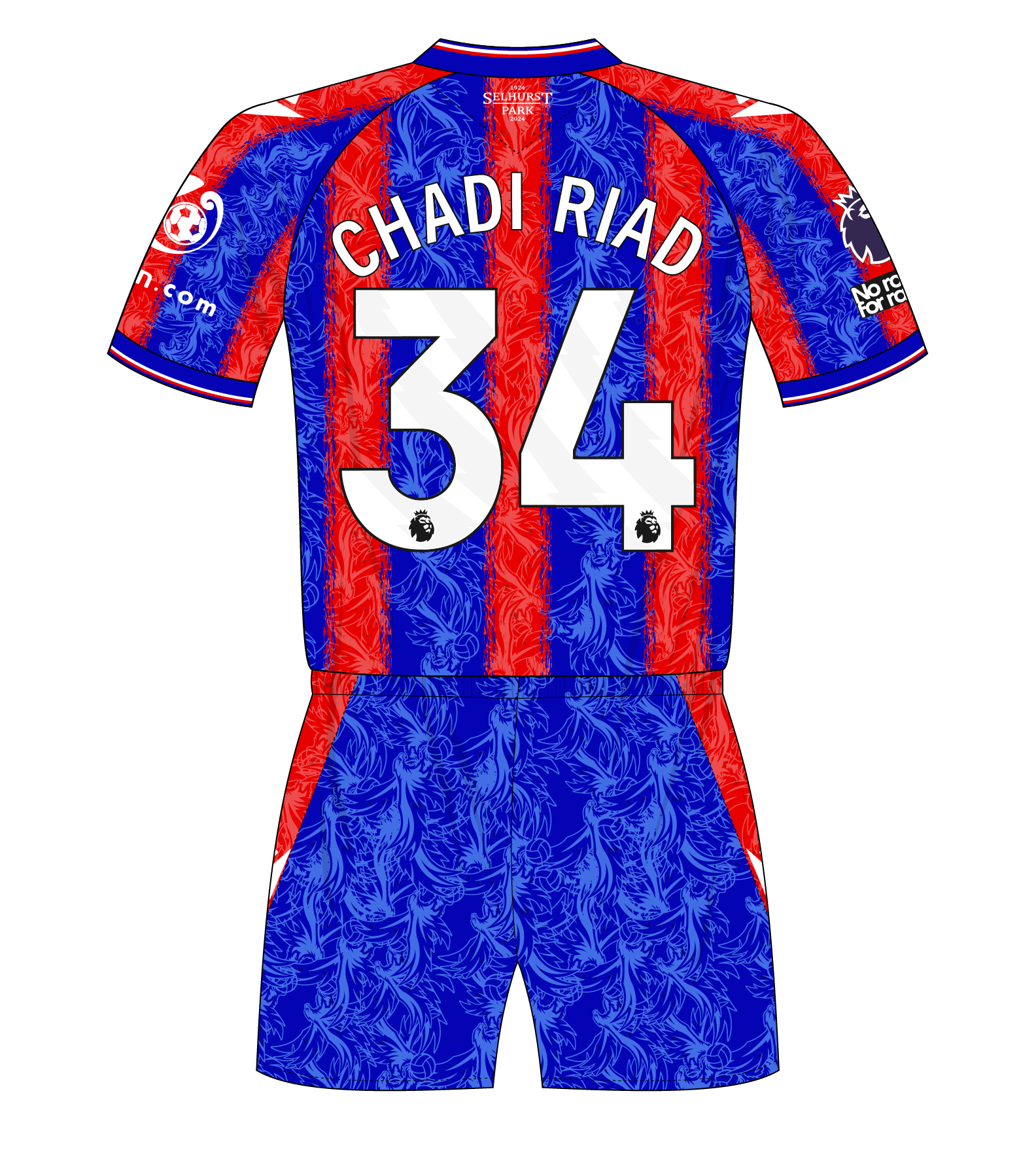 Crystal-Palace-2024-2025-home-number-34-Chadi-Riad – Museum of Jerseys