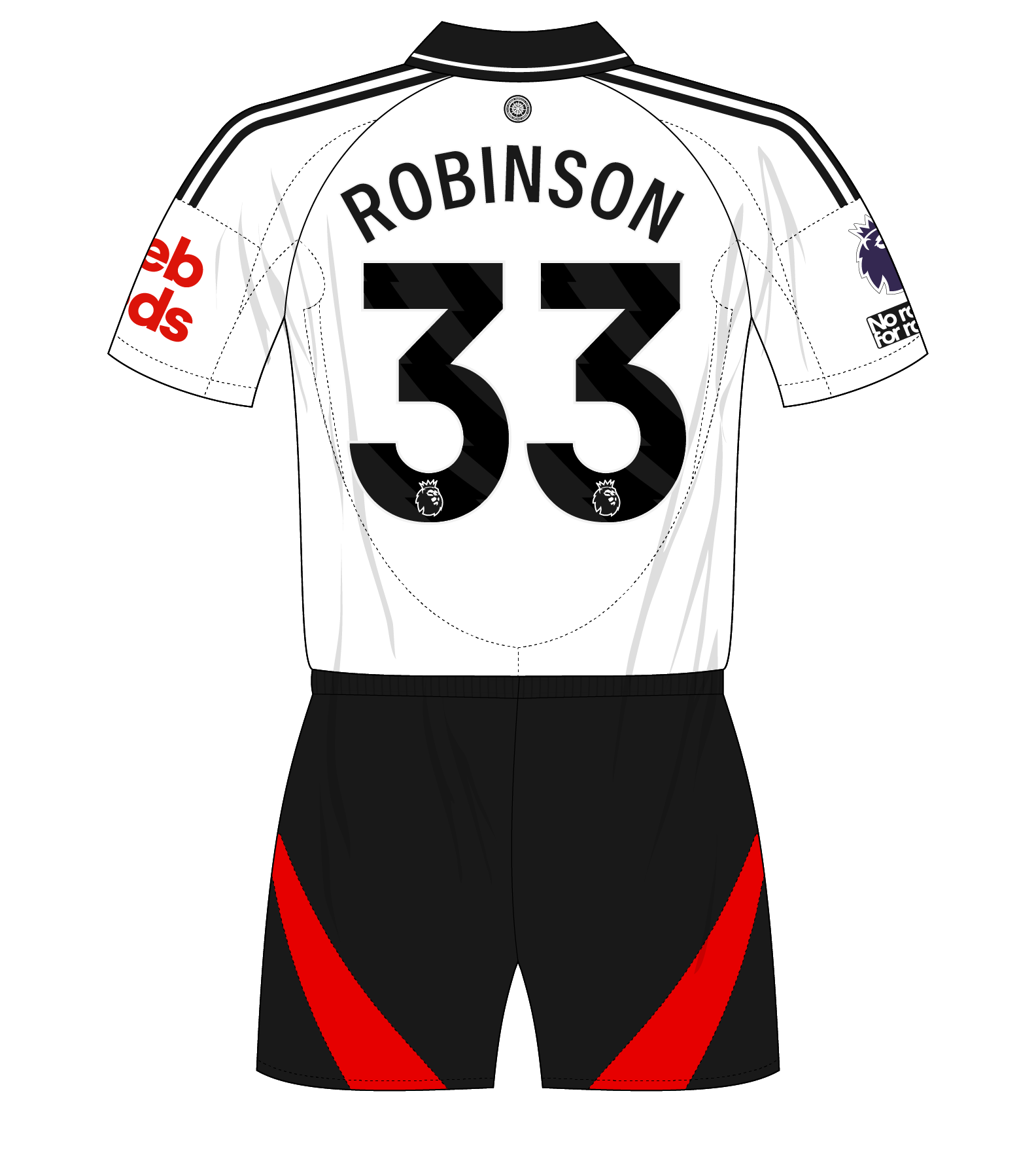 Fulham-2024-2025-home-number-33-Robinson – Museum of Jerseys