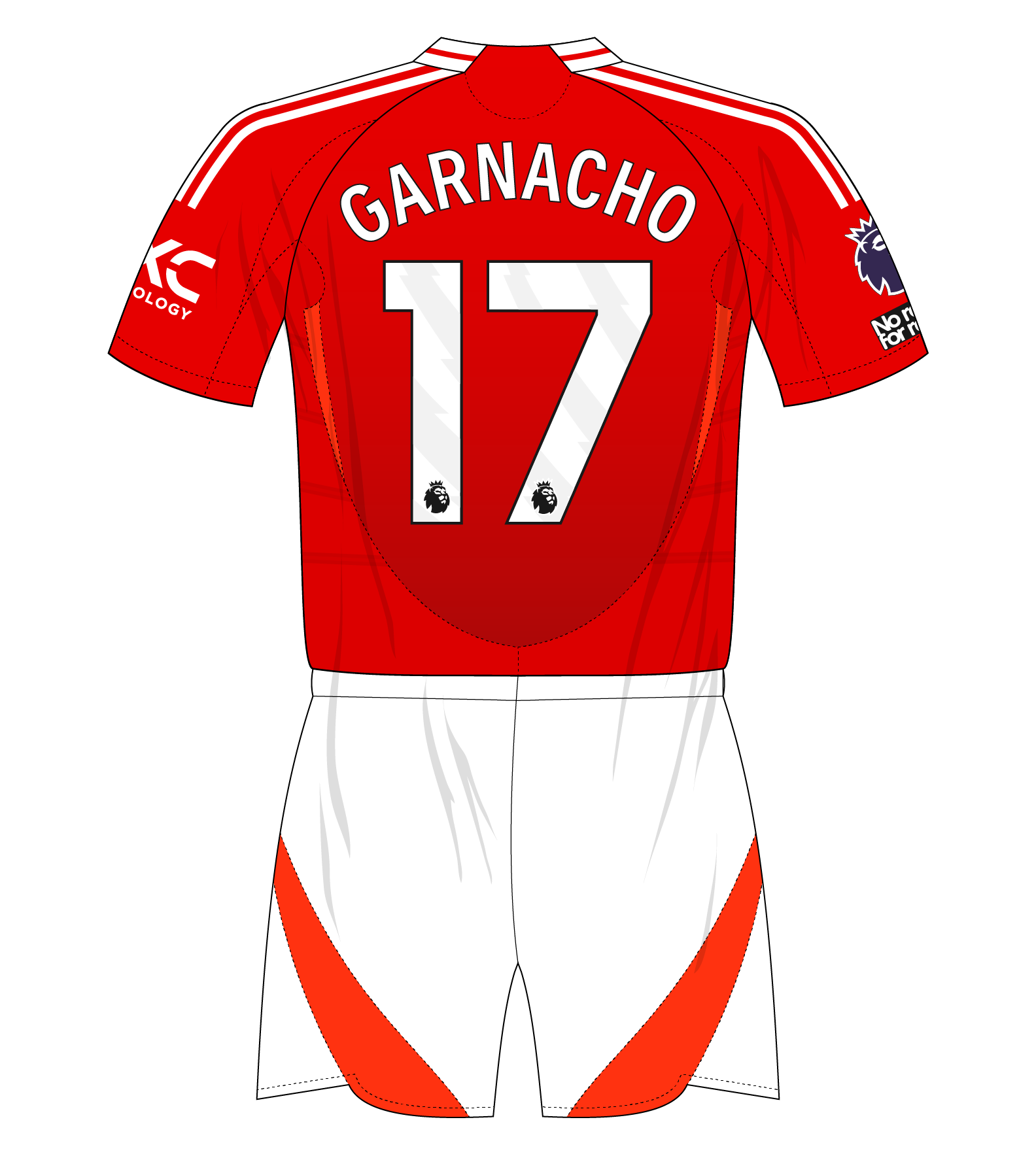 Manchester-United-2024-2025-home-number-17-Garnacho – Museum of Jerseys