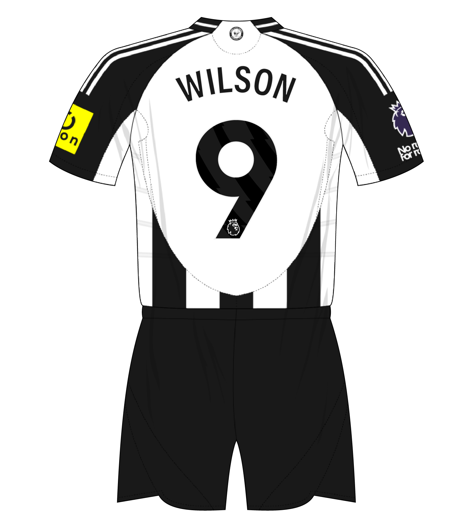 Newcastle-United-2024-2025-home-number-9-Wilson – Museum of Jerseys